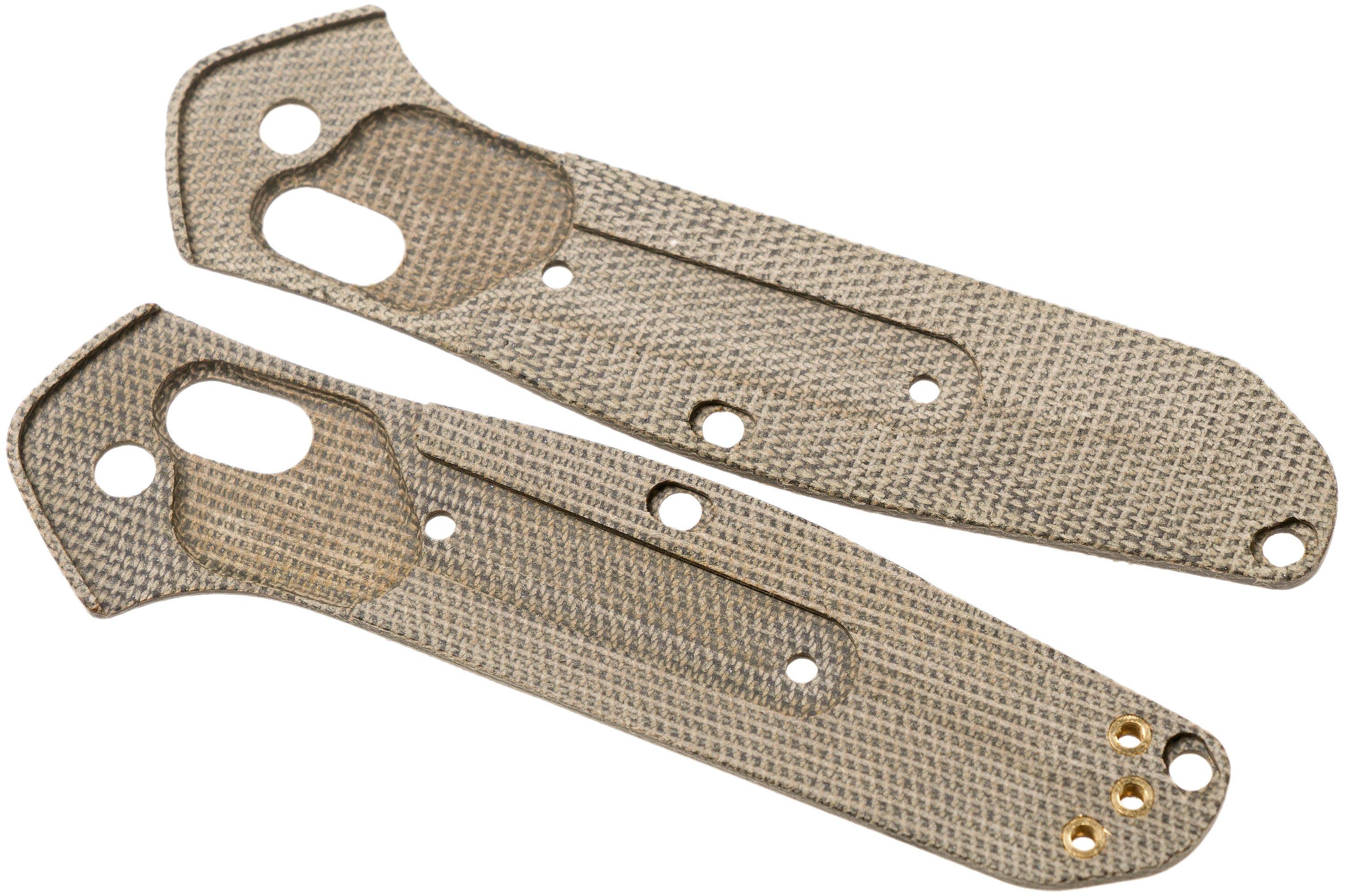 Flytanium Benchmade 945 Mini Osborne Scales, green canvas micarta ...