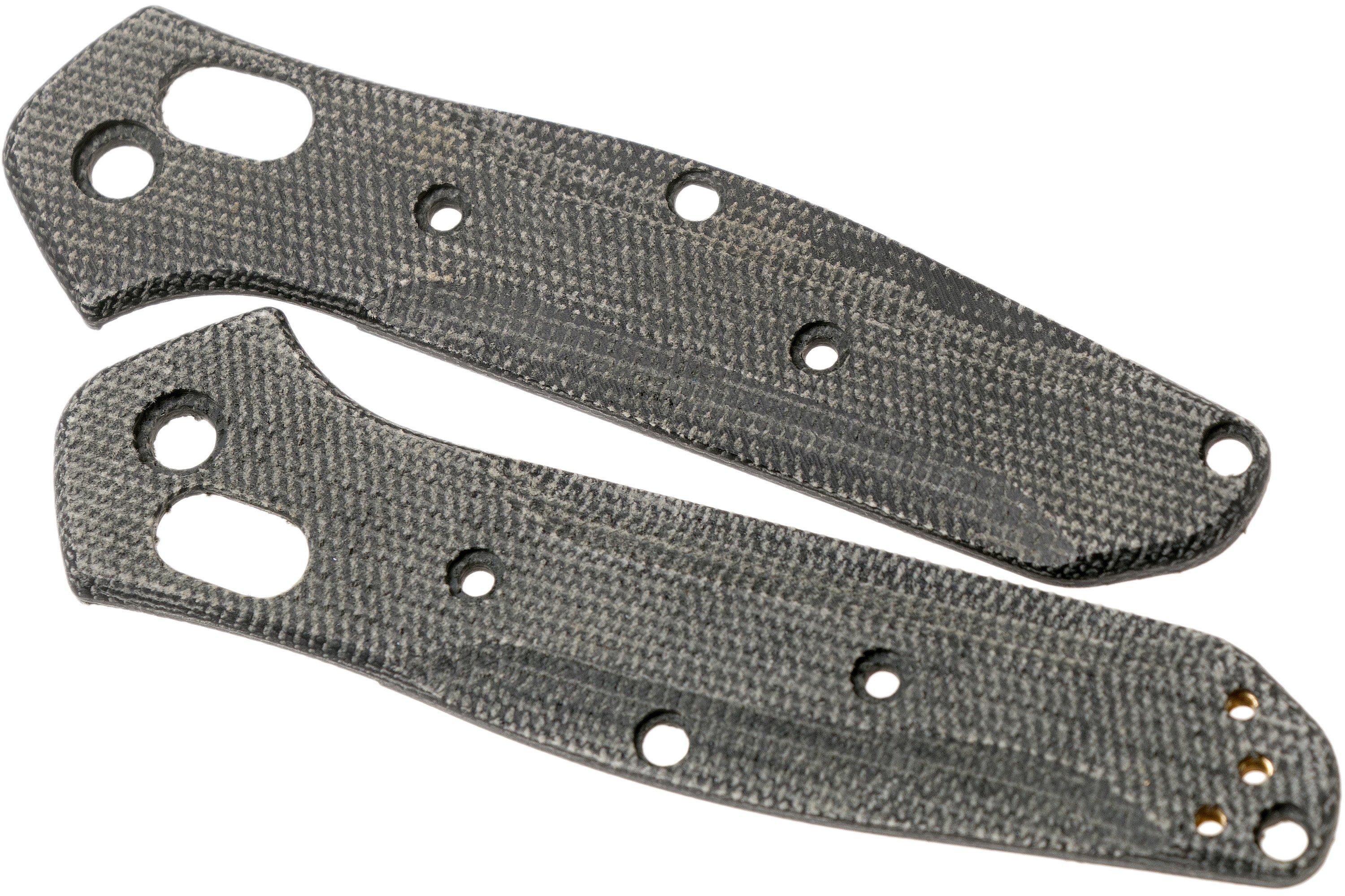 Flytanium Benchmade 945 Mini Osborne Scales, black canvas micarta ...