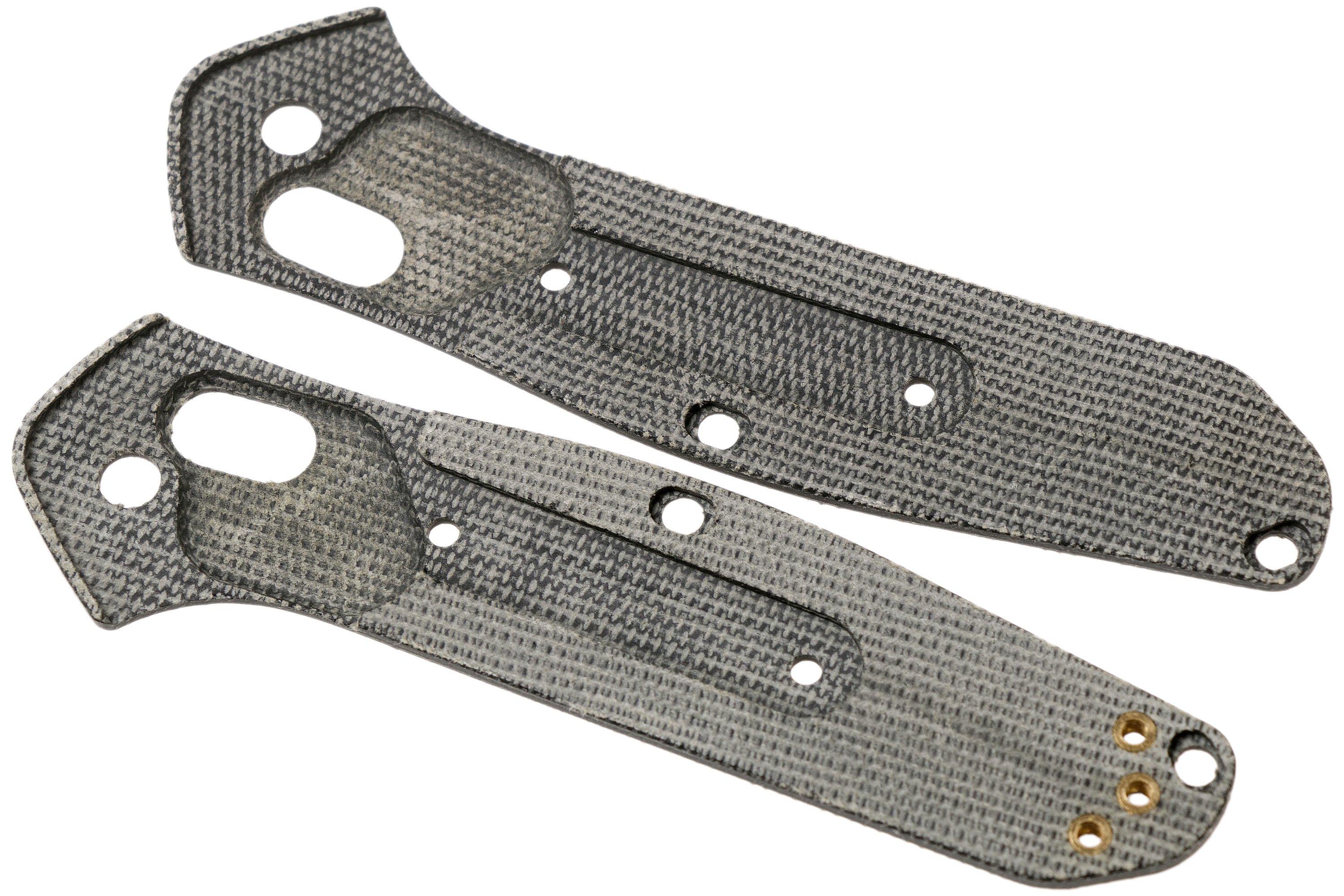 Flytanium Benchmade 945 Mini Osborne Scales, black canvas micarta ...