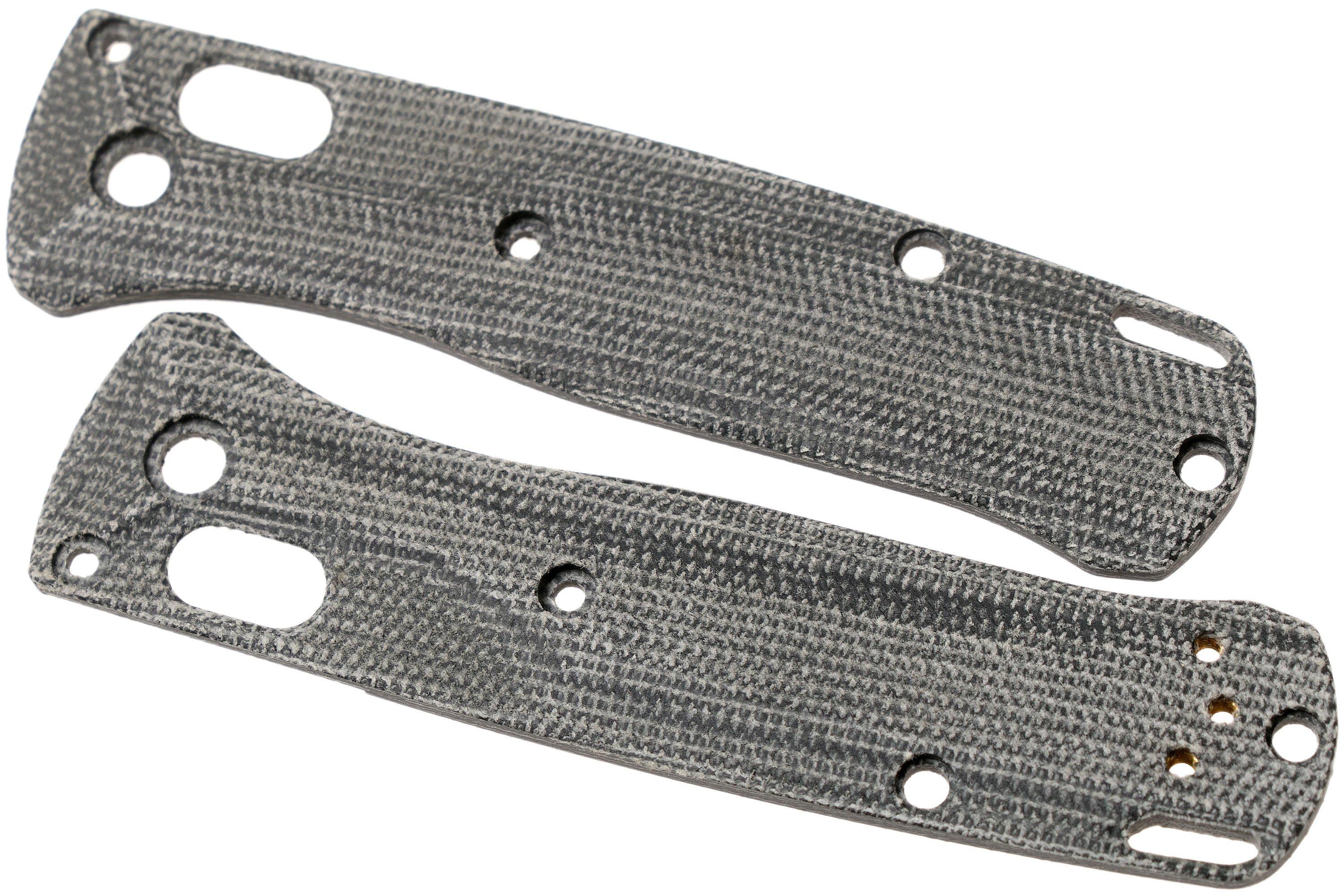 Flytanium Benchmade Mini-Bugout Scales Crossfade, black canvas micarta ...