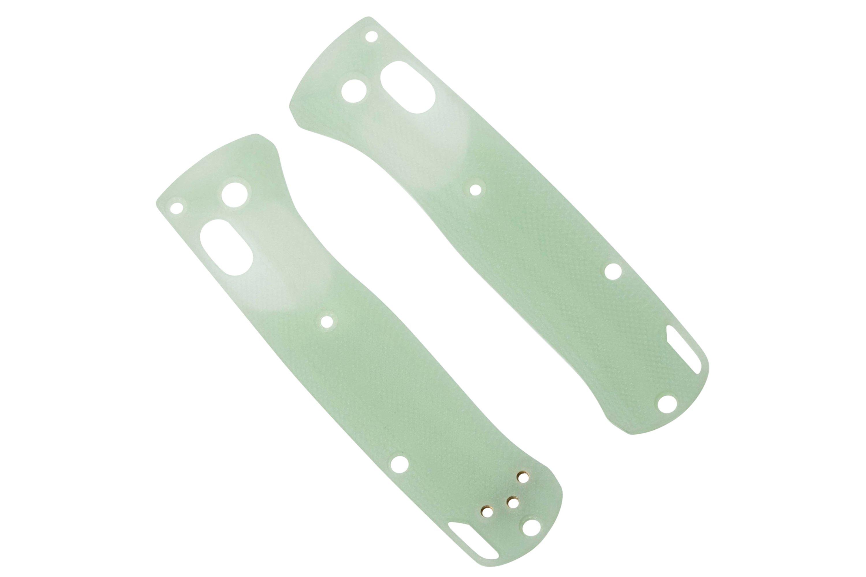 Flytanium Benchmade Mini Bugout cachas, Crossfade Jade G10 | Compras ...