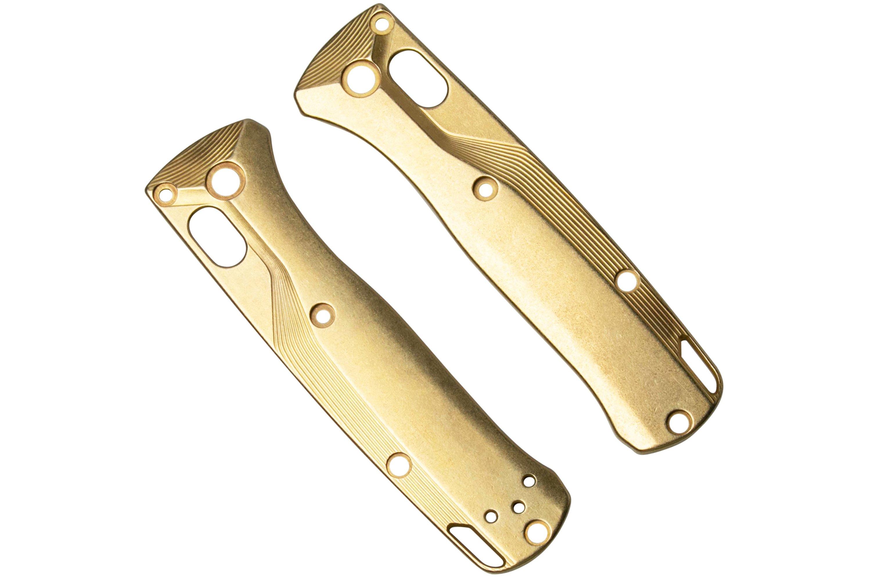 Flytanium Benchmade Mini Bugout Scales, Crossfade Brass ...