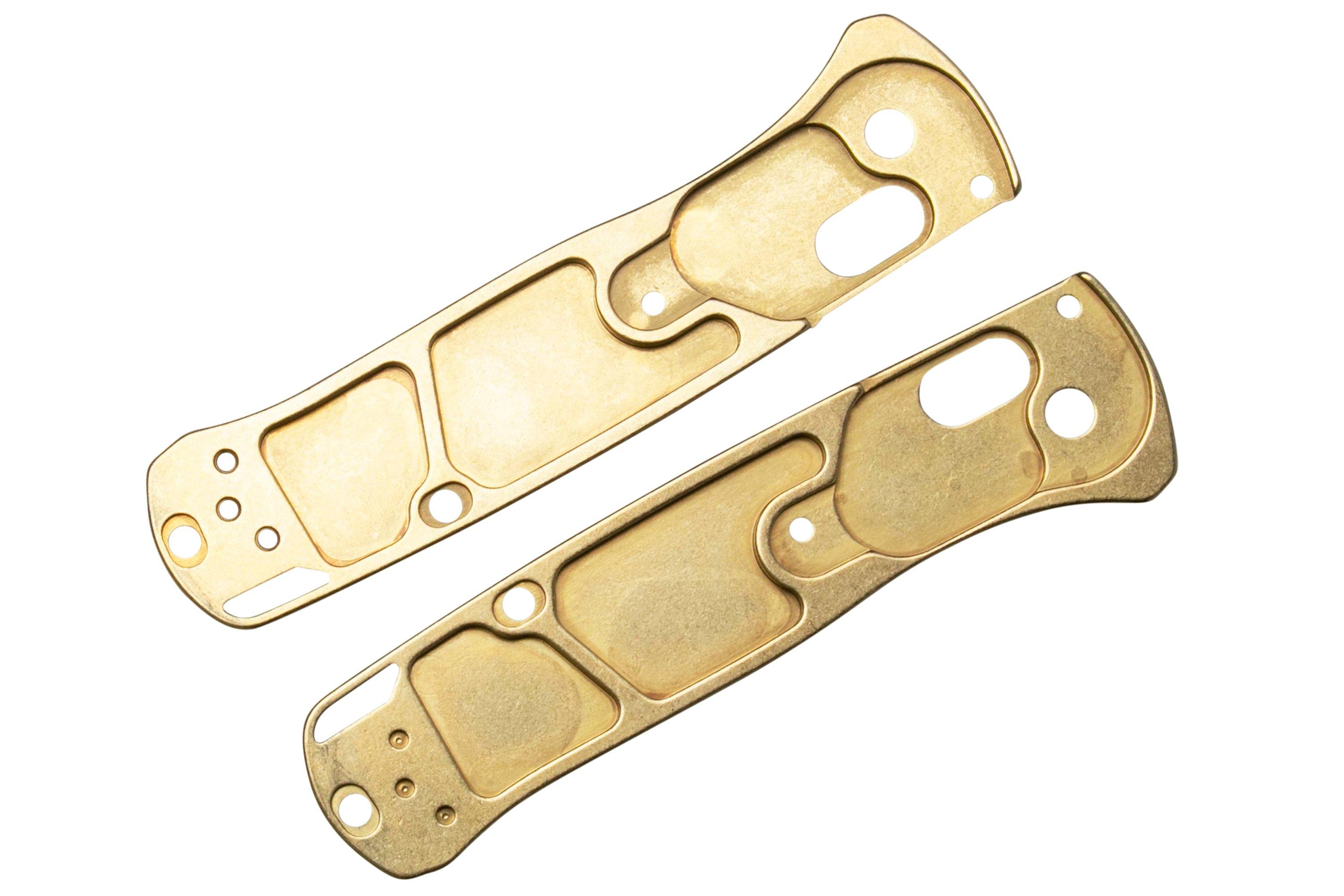 Flytanium Benchmade Mini Bugout Scales, Crossfade Brass ...