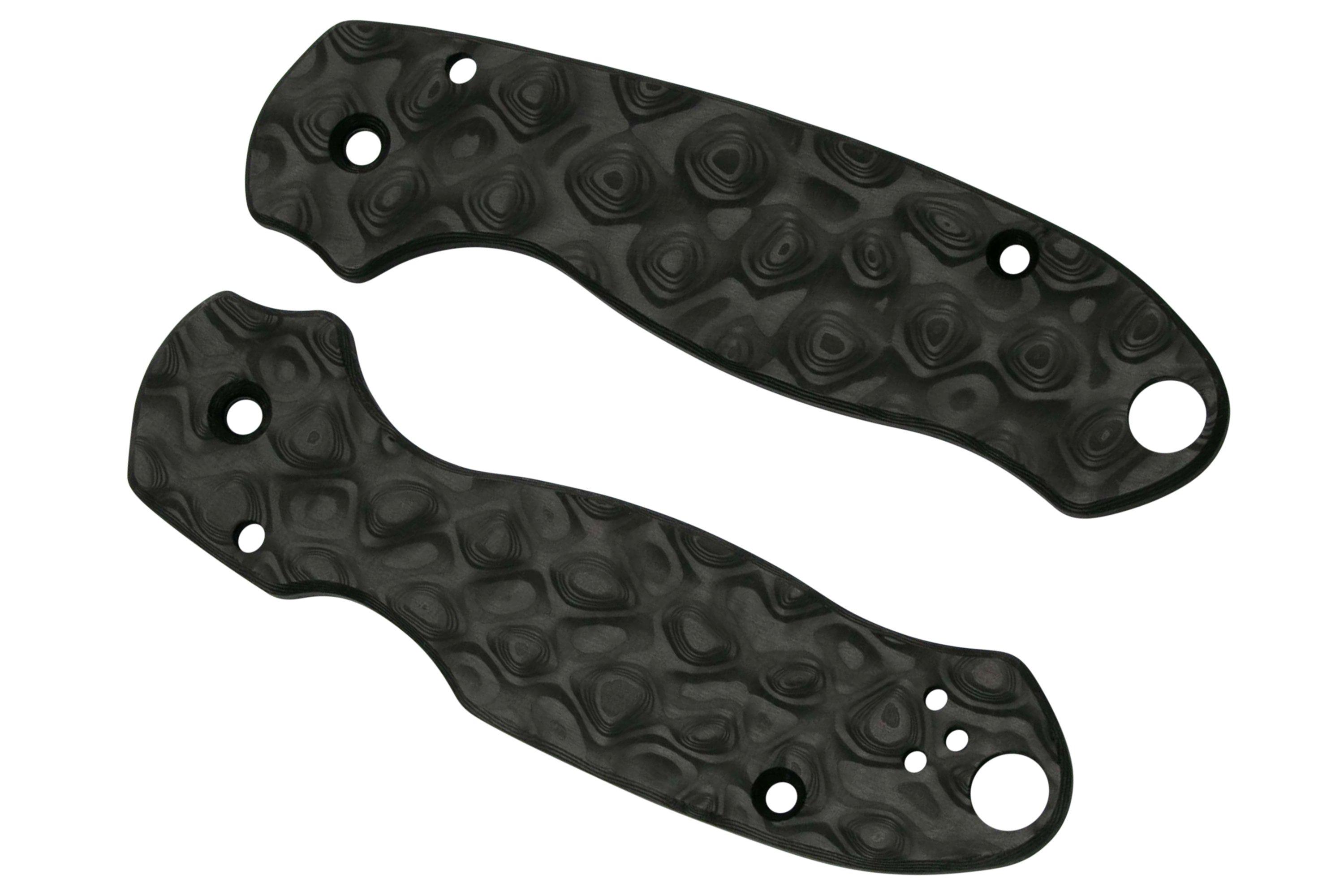 Flytanium Spyderco Para3 Scales, Raindrop Carbonfiber | Advantageously ...