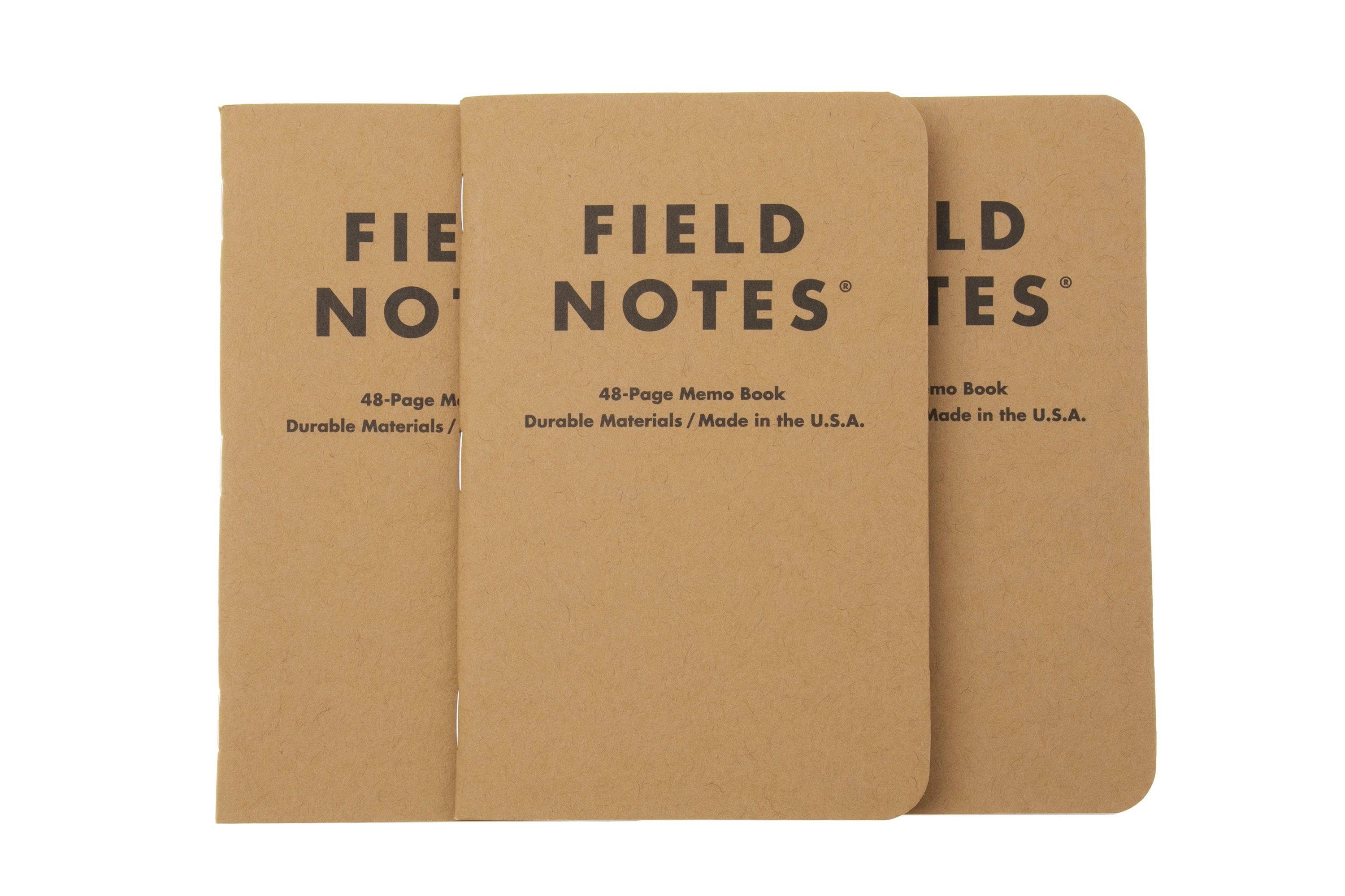 Field Notes Original Kraft FN-03 Plain 3 Pack, carnets de notes ...