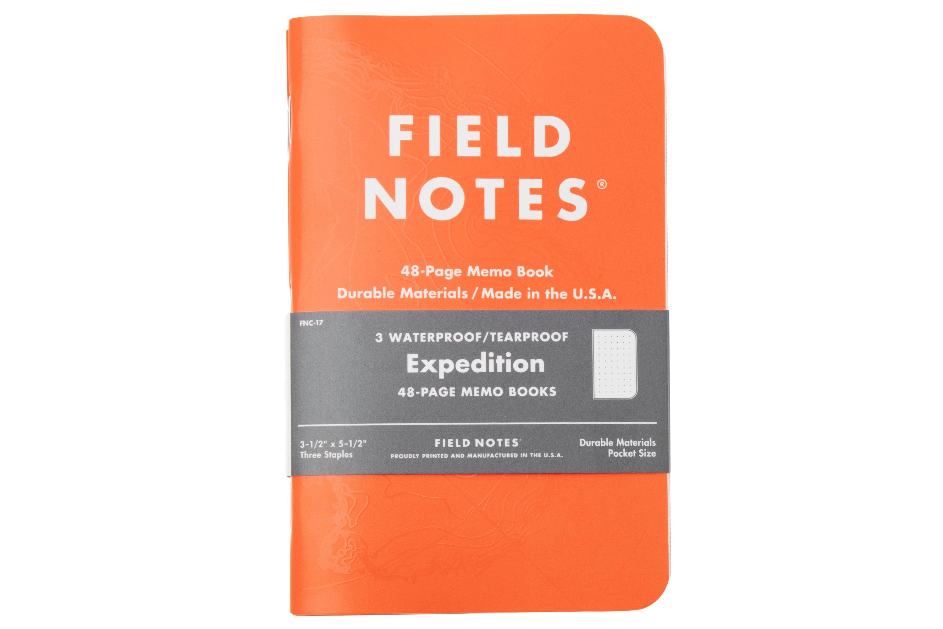 Field Notes Expedition Waterproof Notebooks FNC-17 Dot-Graph 3-Pack ...