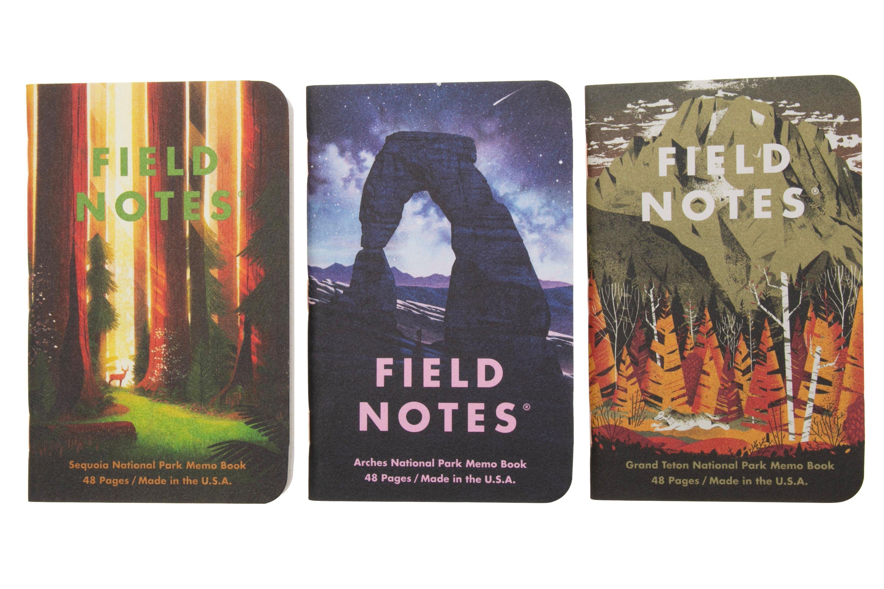 Field Notes National Parks FNC-43d Graph 3-Pack D Grand Teton Arches ...
