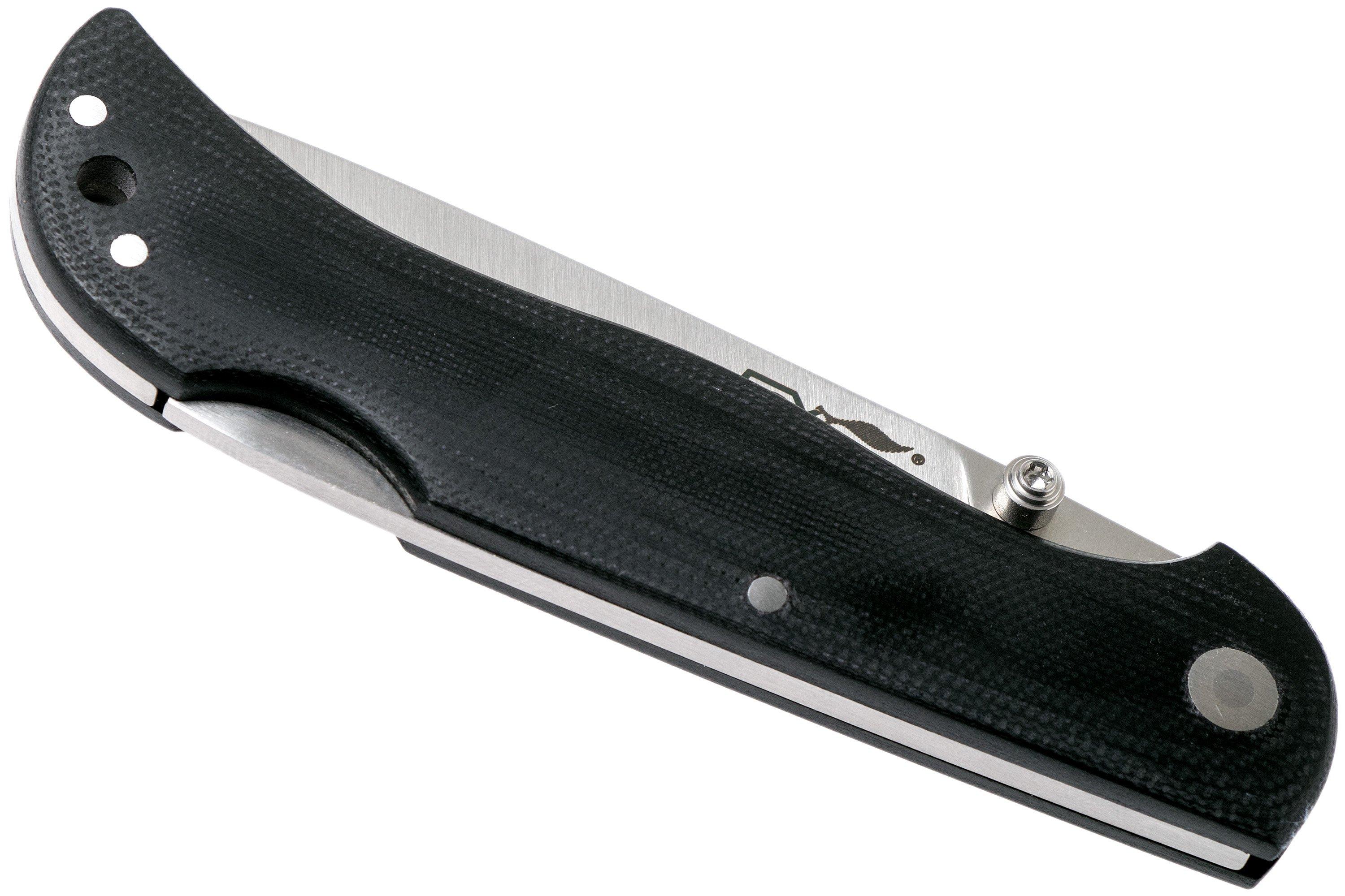 Fox 500 Black G10 pocket knife | Advantageously shopping at ...
