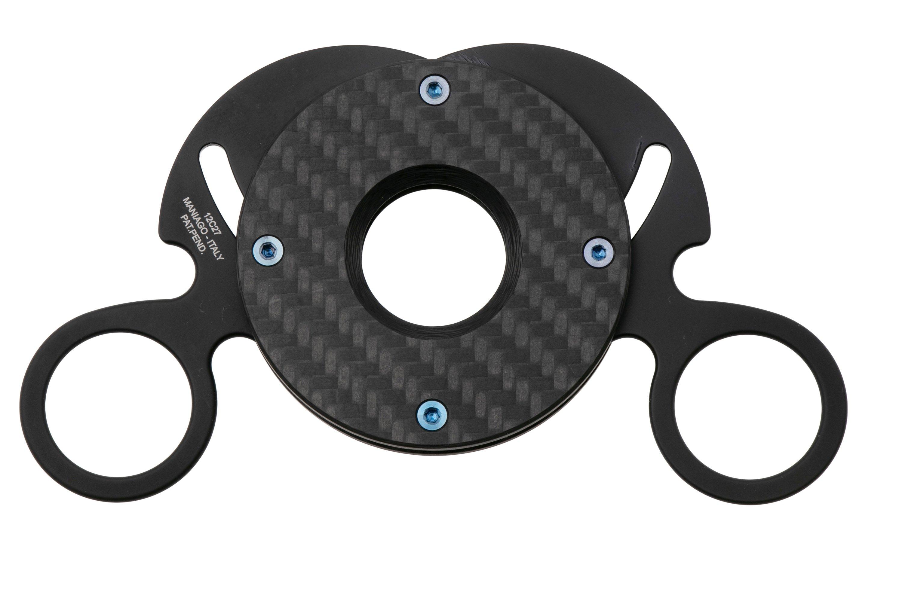 Fox Circle Cigar Cutter 743-3KT, PVD Sandvik 12C27, Twirl Fatcarbon ...