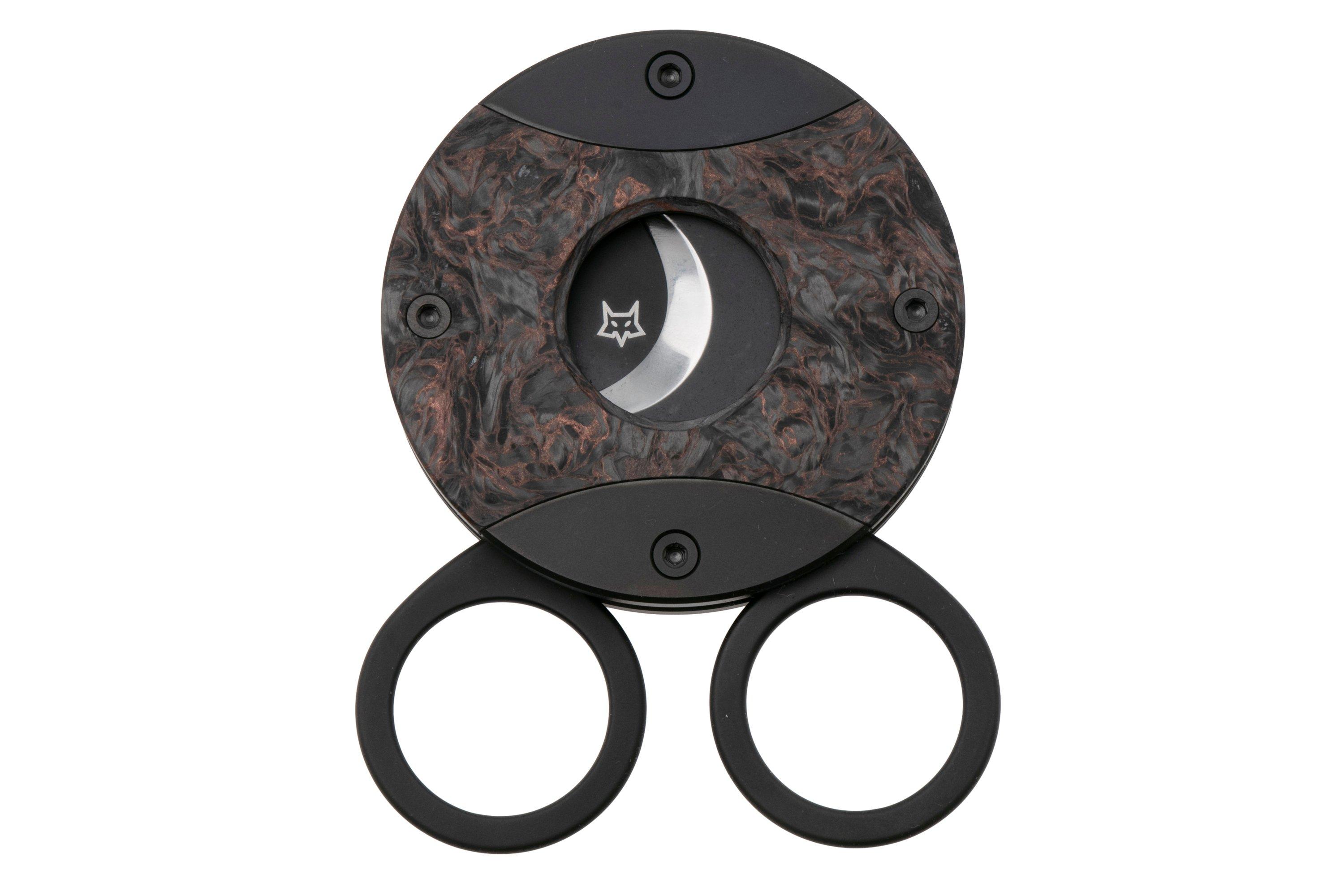 Fox Circle Cigar Cutter 744-CFD, PVD Sandvik 12C27, Dark Matter ...