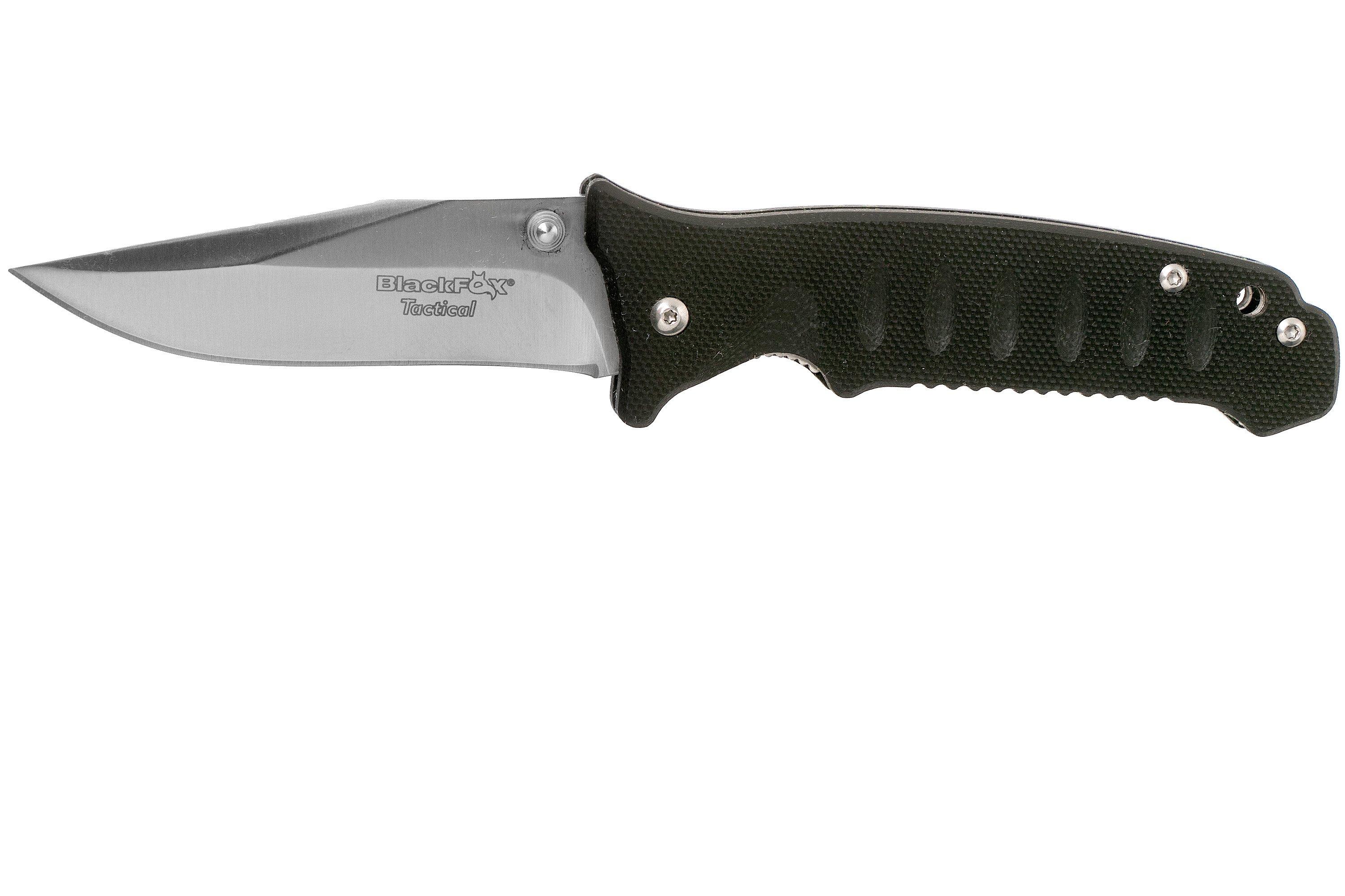 Fox Knives Tactical BF-114 Black Fox pocket knife | Advantageously ...
