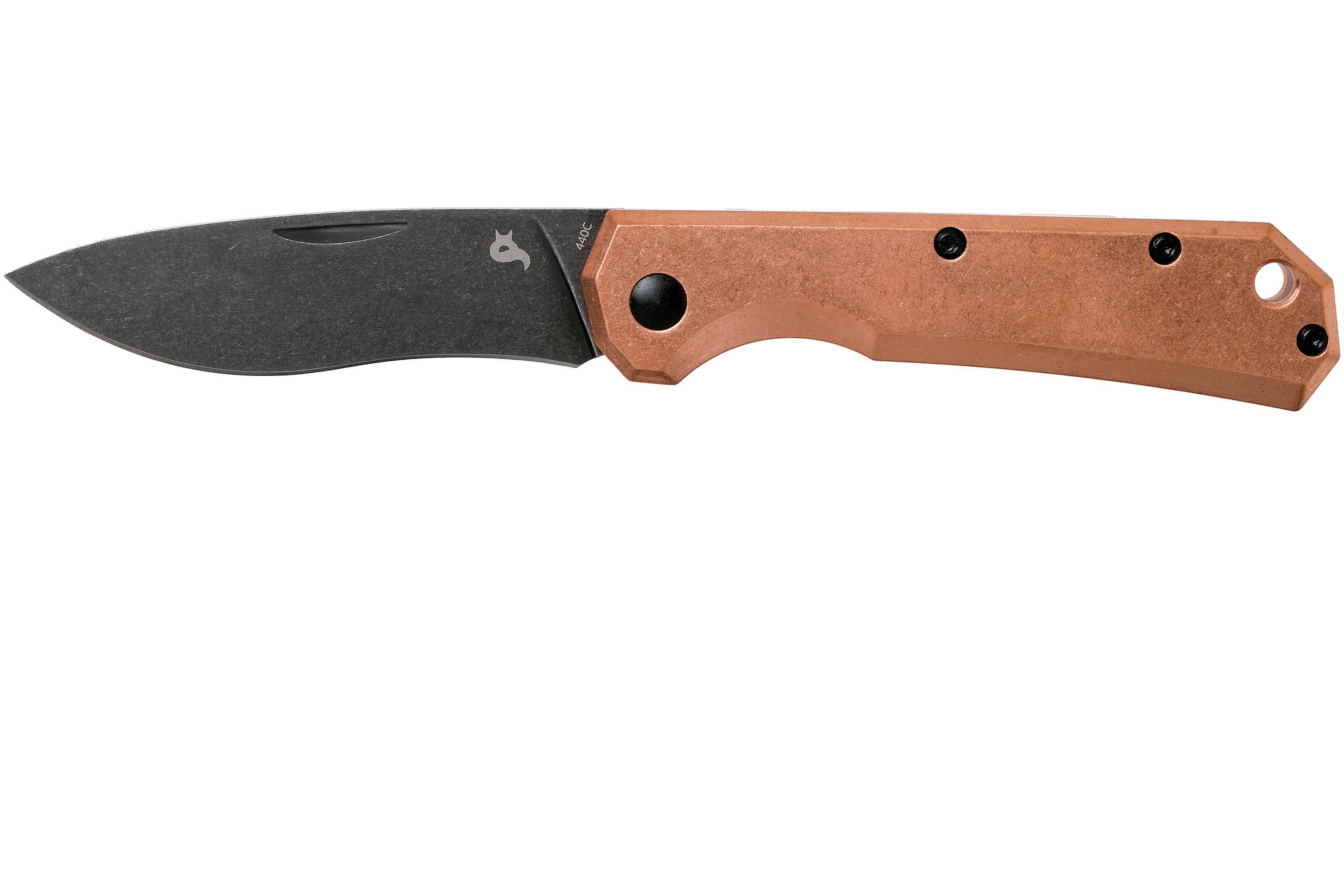 Fox Black Fox Ciol Folding Knife BF-748CR Copper pocket knife, Denis ...