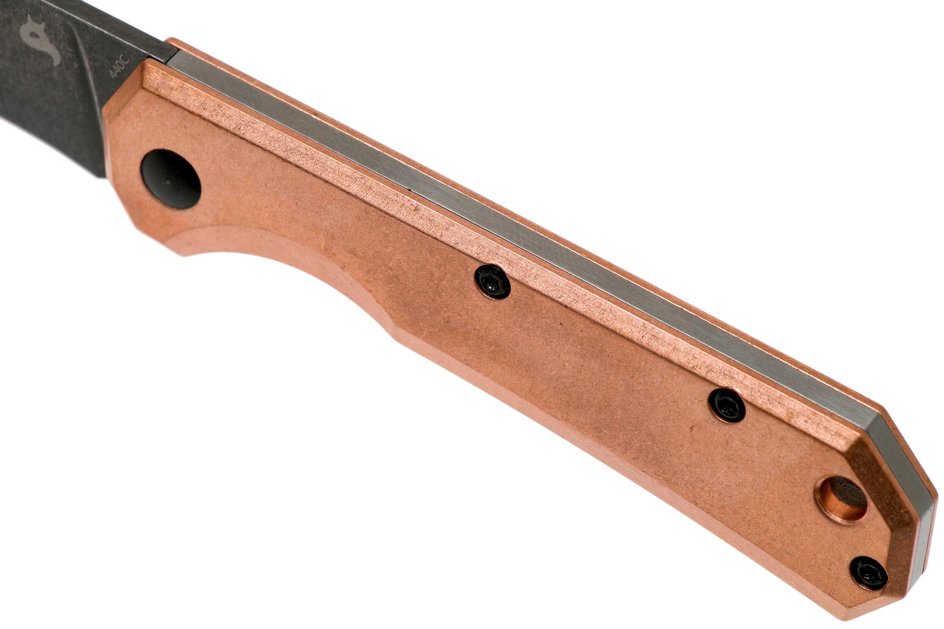 Fox Black Fox Ciol Folding Knife BF-748CR Copper pocket knife, Denis ...