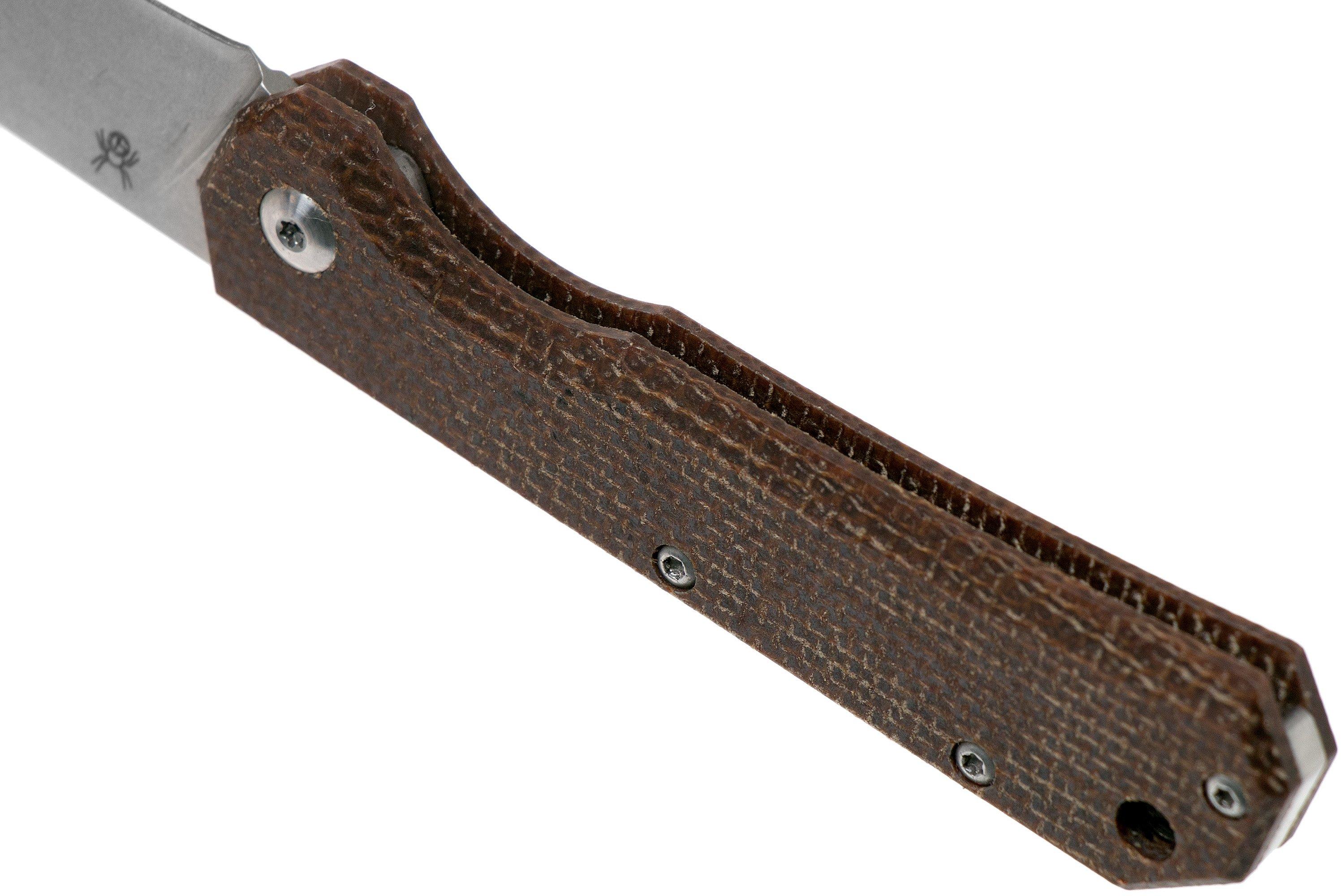 Fox Black Fox Ciol Folding Knife BF-748MIB Dark Brown Micarta pocket ...