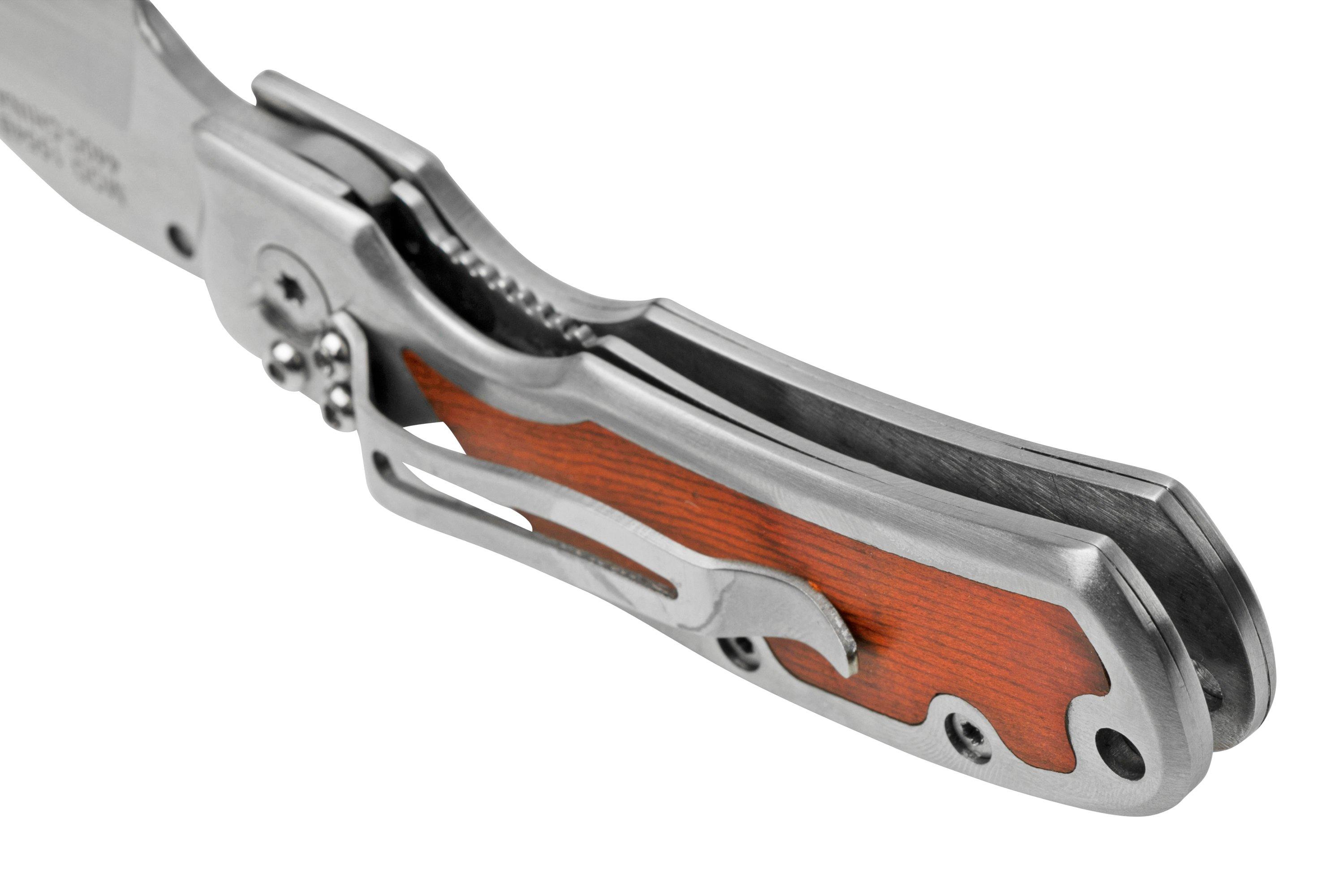 Fox FD1554-PW, 440C acier inoxydable, bois, couteau de poche | Achetez ...