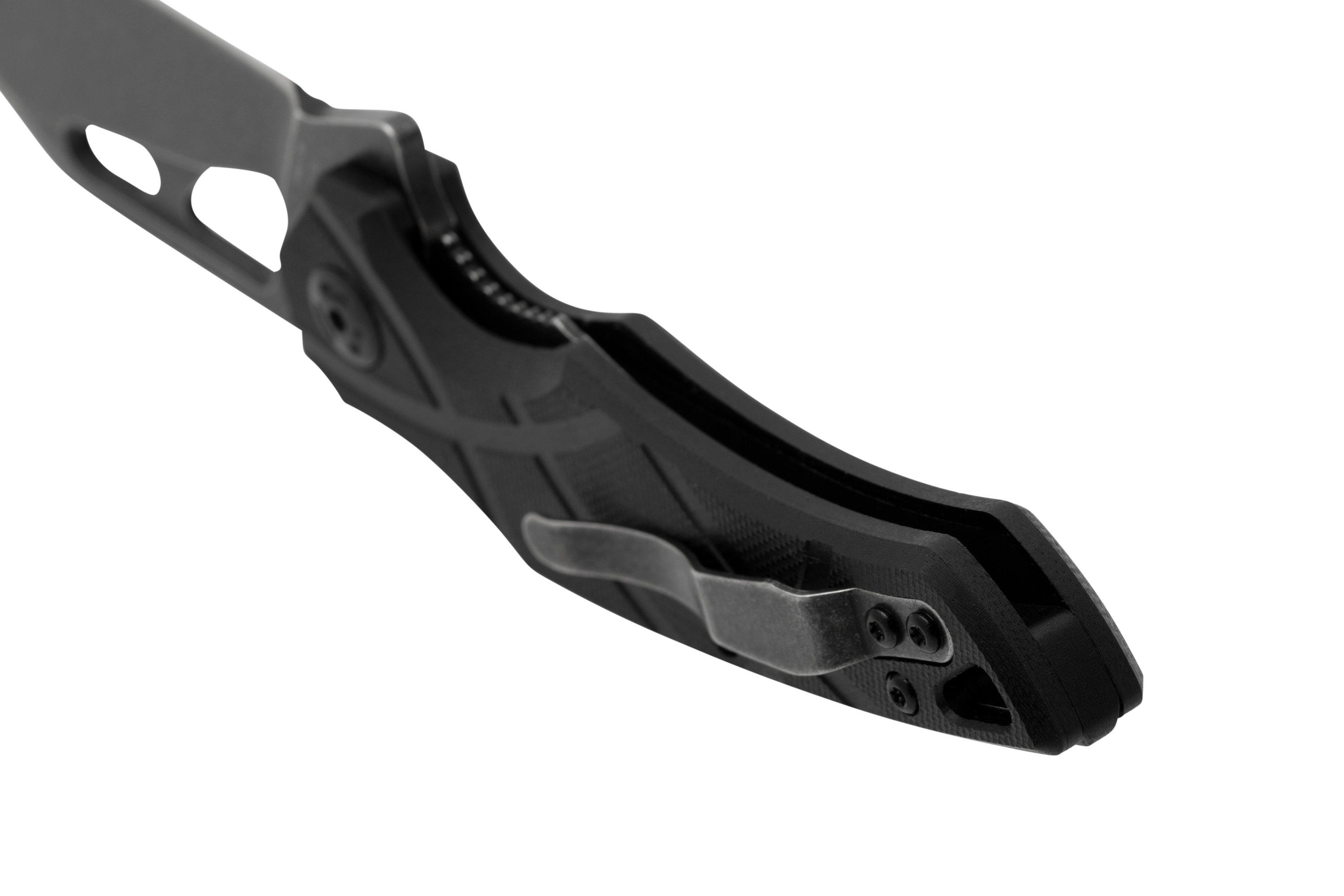 Fox Edge Atrax, Black G10, FE-010 pocket knife | Advantageously ...