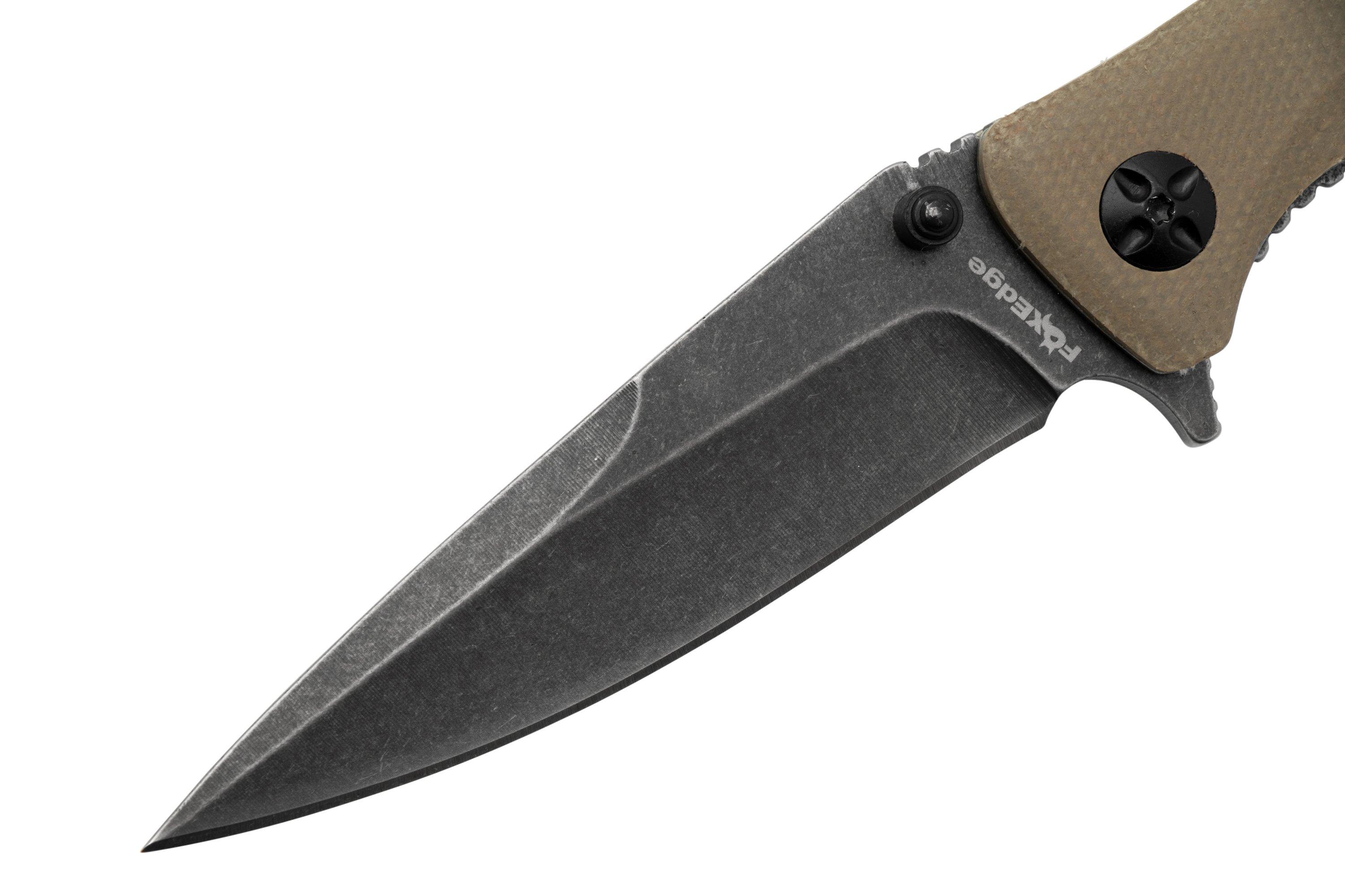 Nóż składany Fox Edge Mandatory Fun, Tan Micarta, FE-025 | Zalety ...