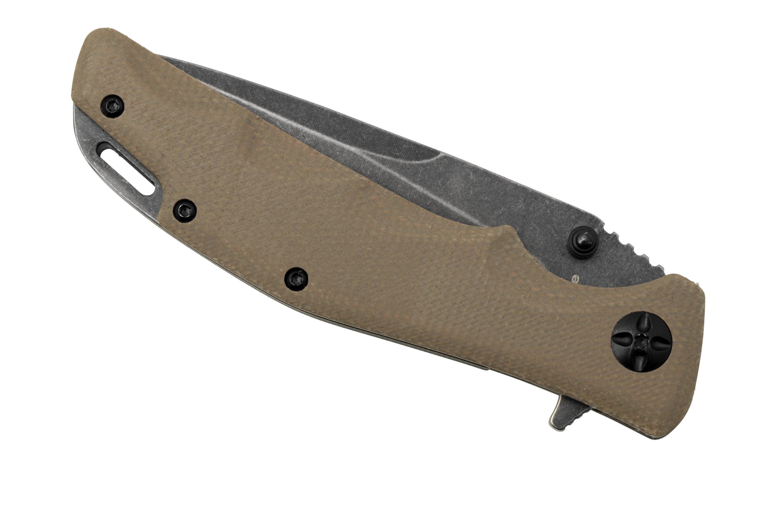Fox Knives Edge Mandatory Fun, Tan Micarta, FE-025 navalha | Compras ...