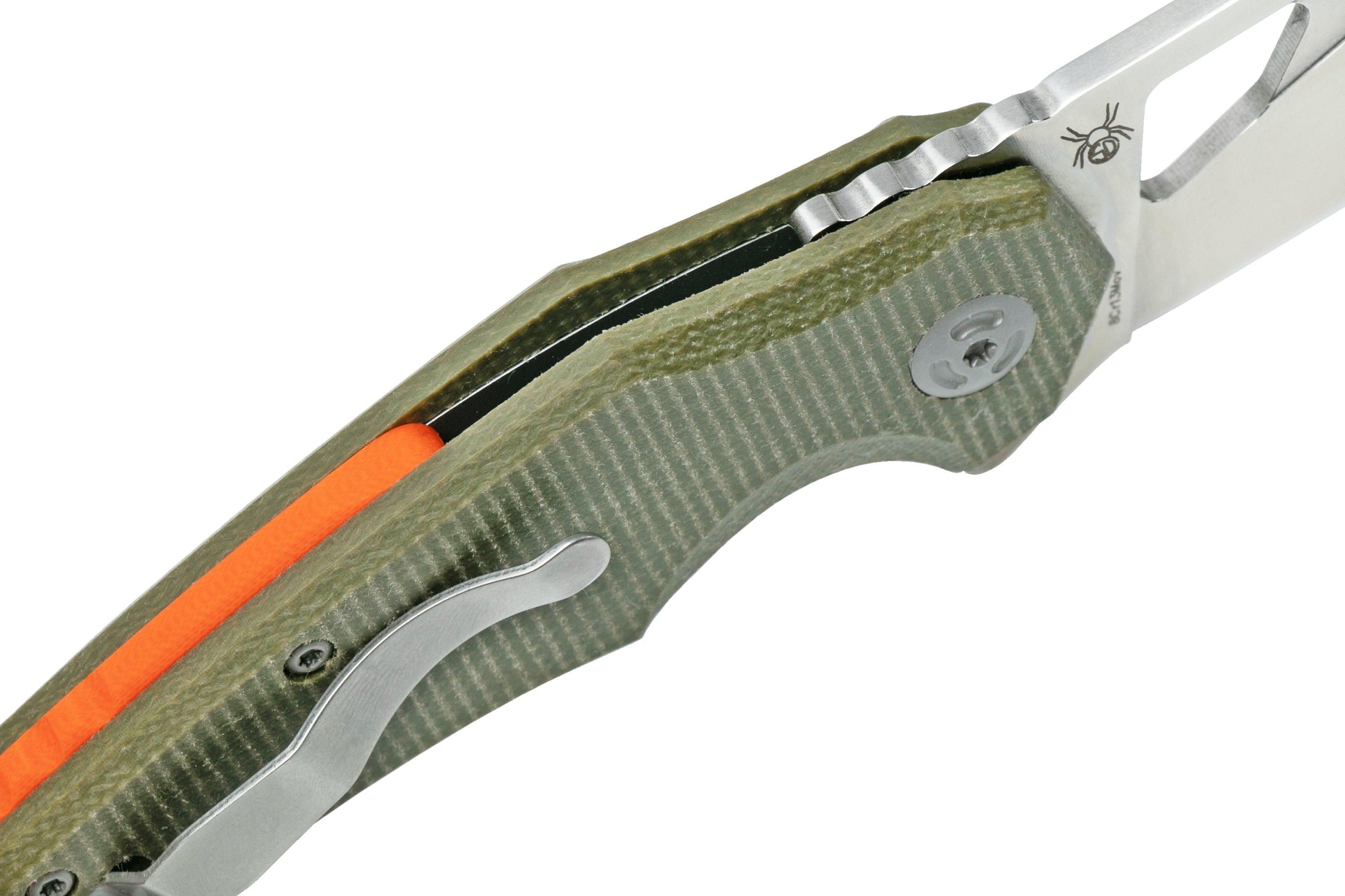 Fox Edge Atrax, OD Green Micarta, FE-027MOD pocket knife ...