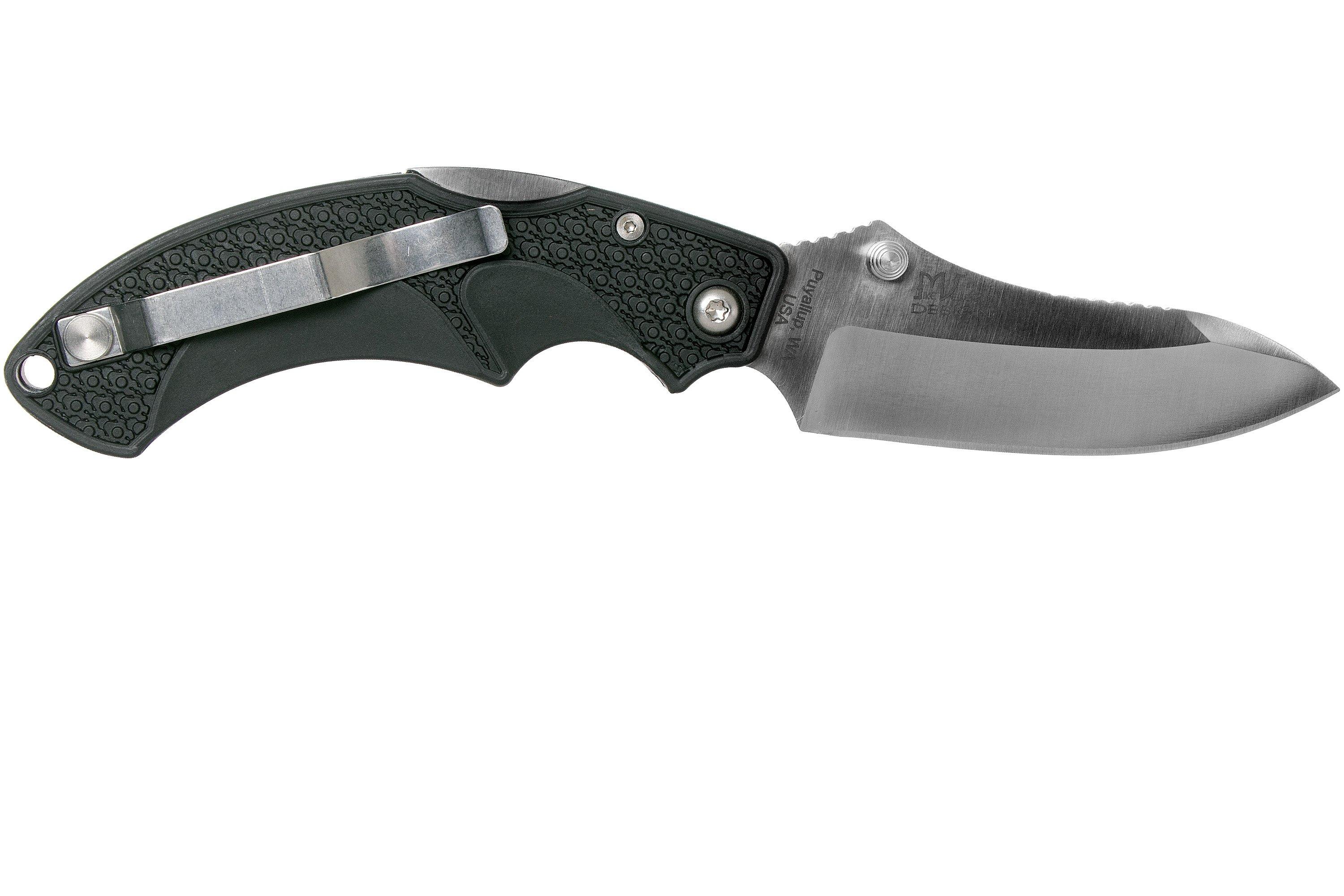 Fox Knives USA Forza Black Droppoint FKU-AMI-DP BK pocket knife, Mike ...
