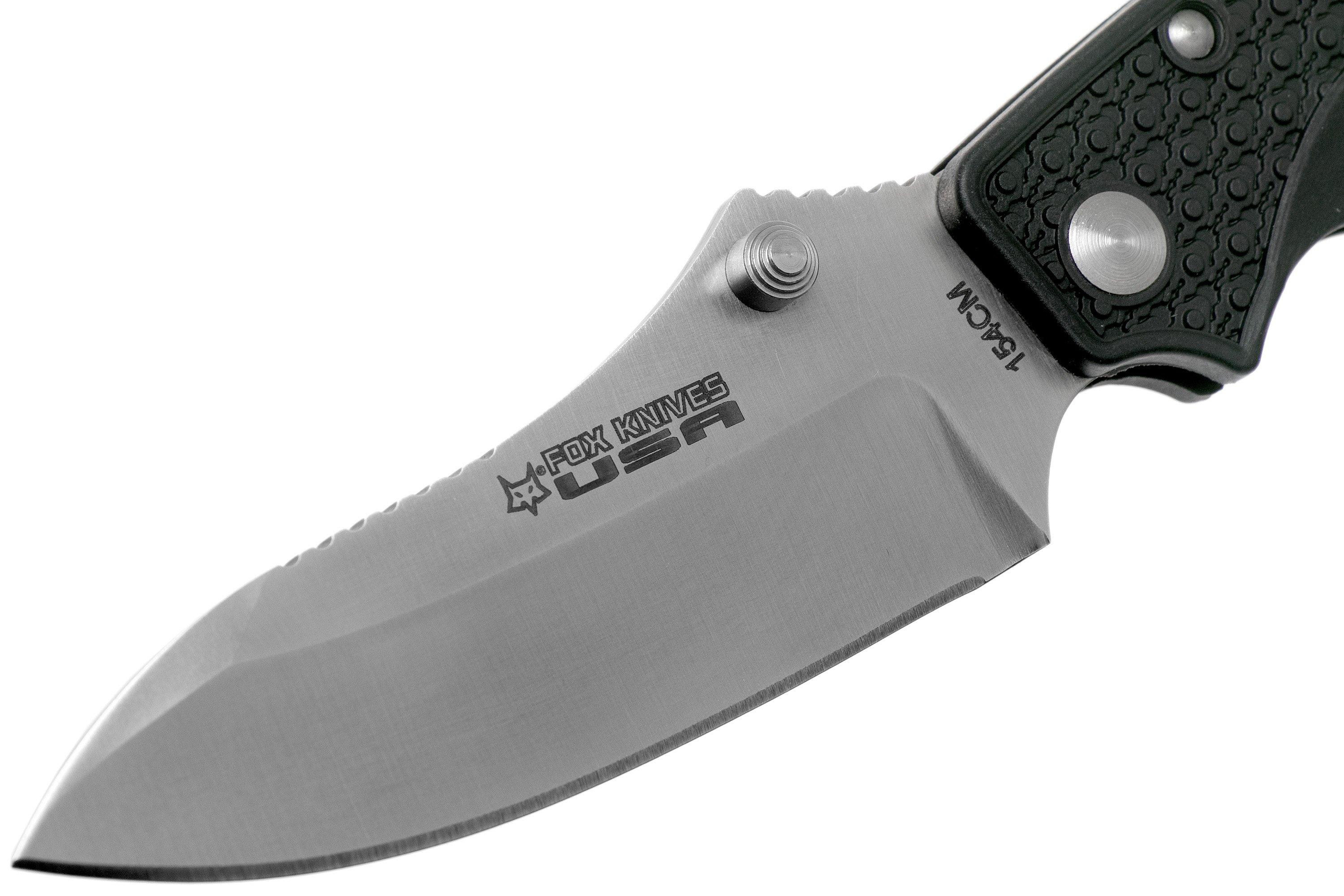 Fox Knives USA Forza Black Droppoint FKU-AMI-DP BK pocket knife, Mike ...