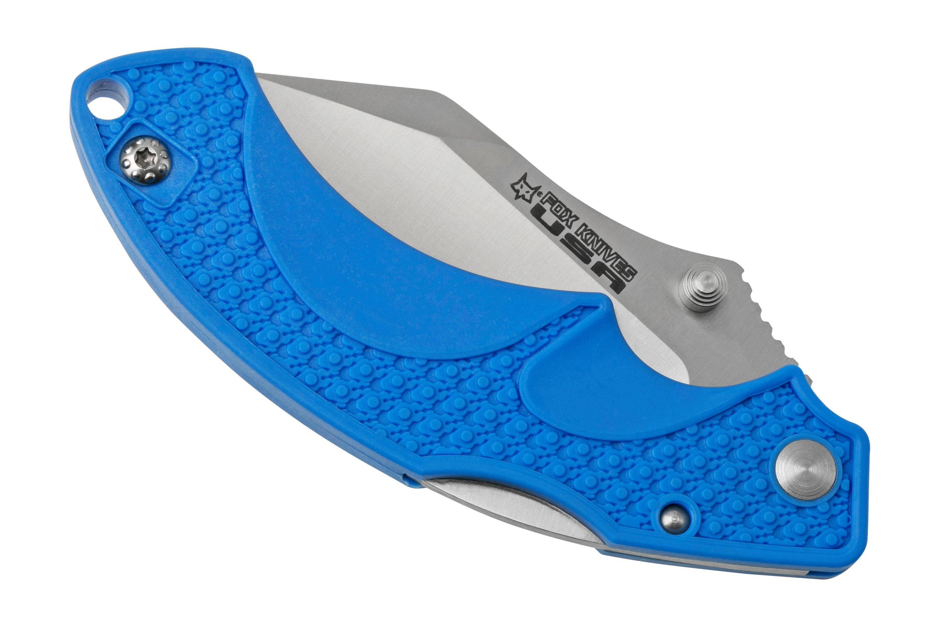 Fox Knives USA Forza Blue Wharncliffe FKU-AMI-WC-BLU pocket knife, Mike ...