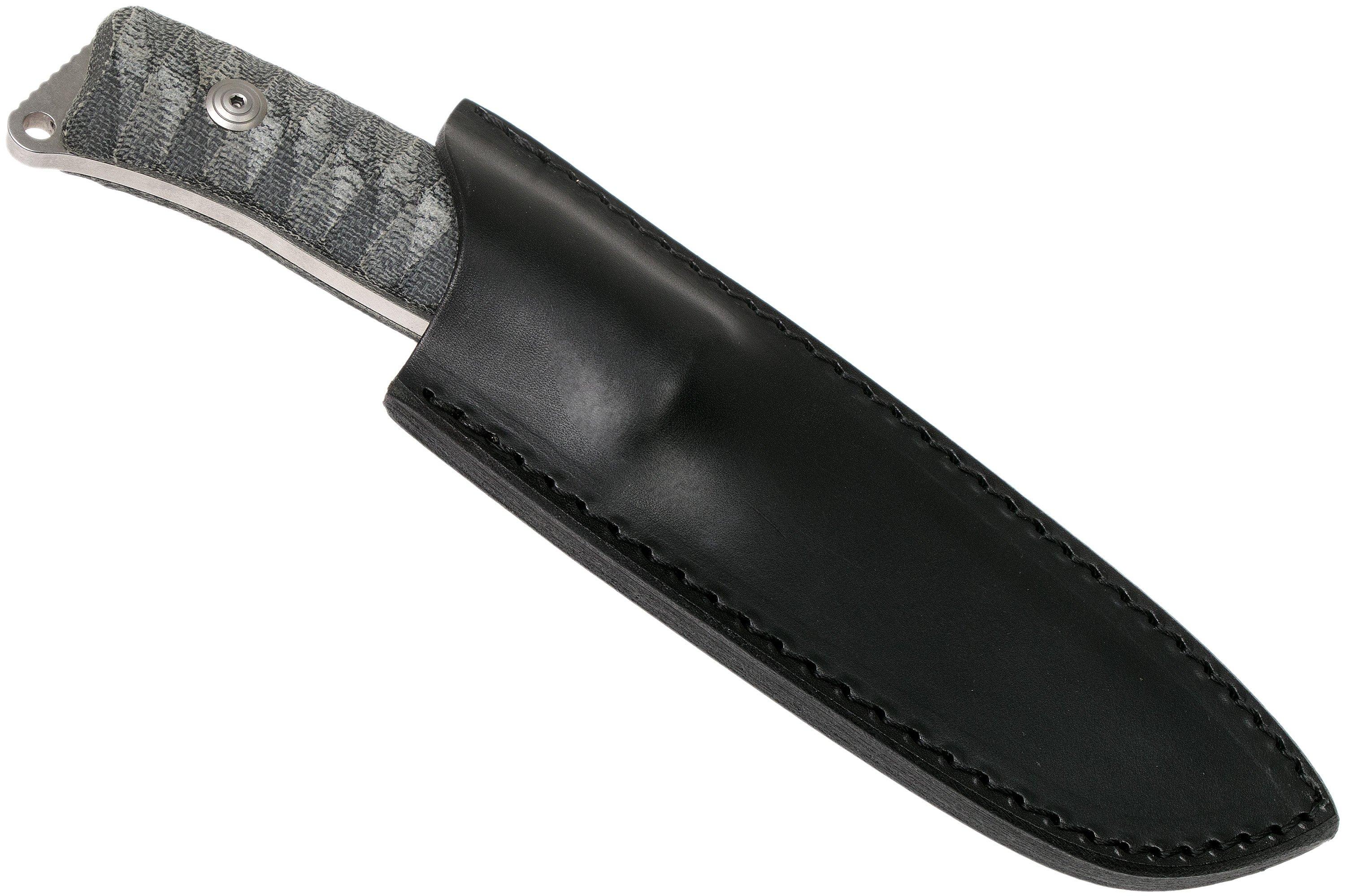 Fox Pro Hunter, Black Micarta FX-131MBSW hunting knife | Advantageously ...