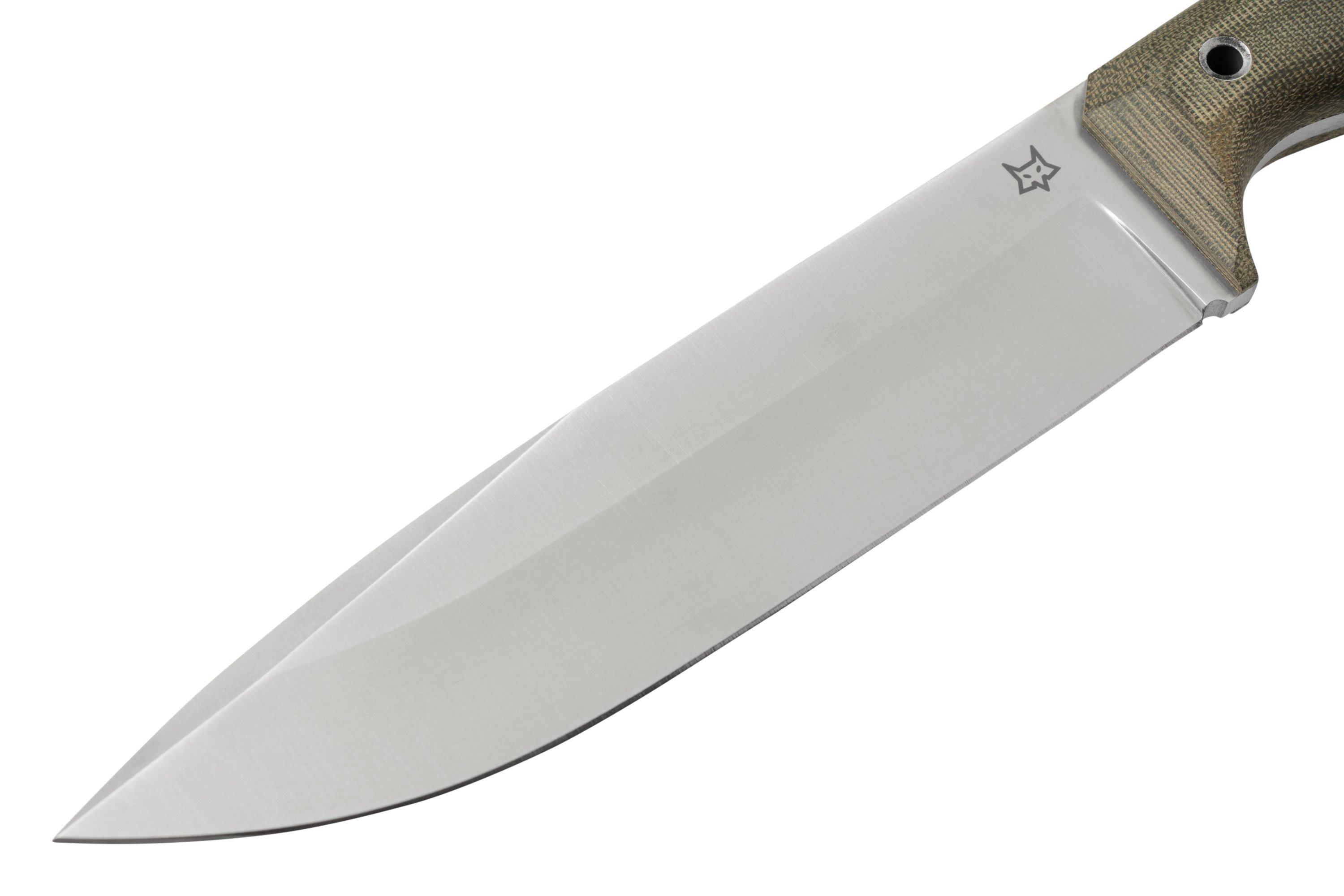 Fox Knives FX-140XL MI Green Canvas Micarta Knivesandtools Exclusive ...