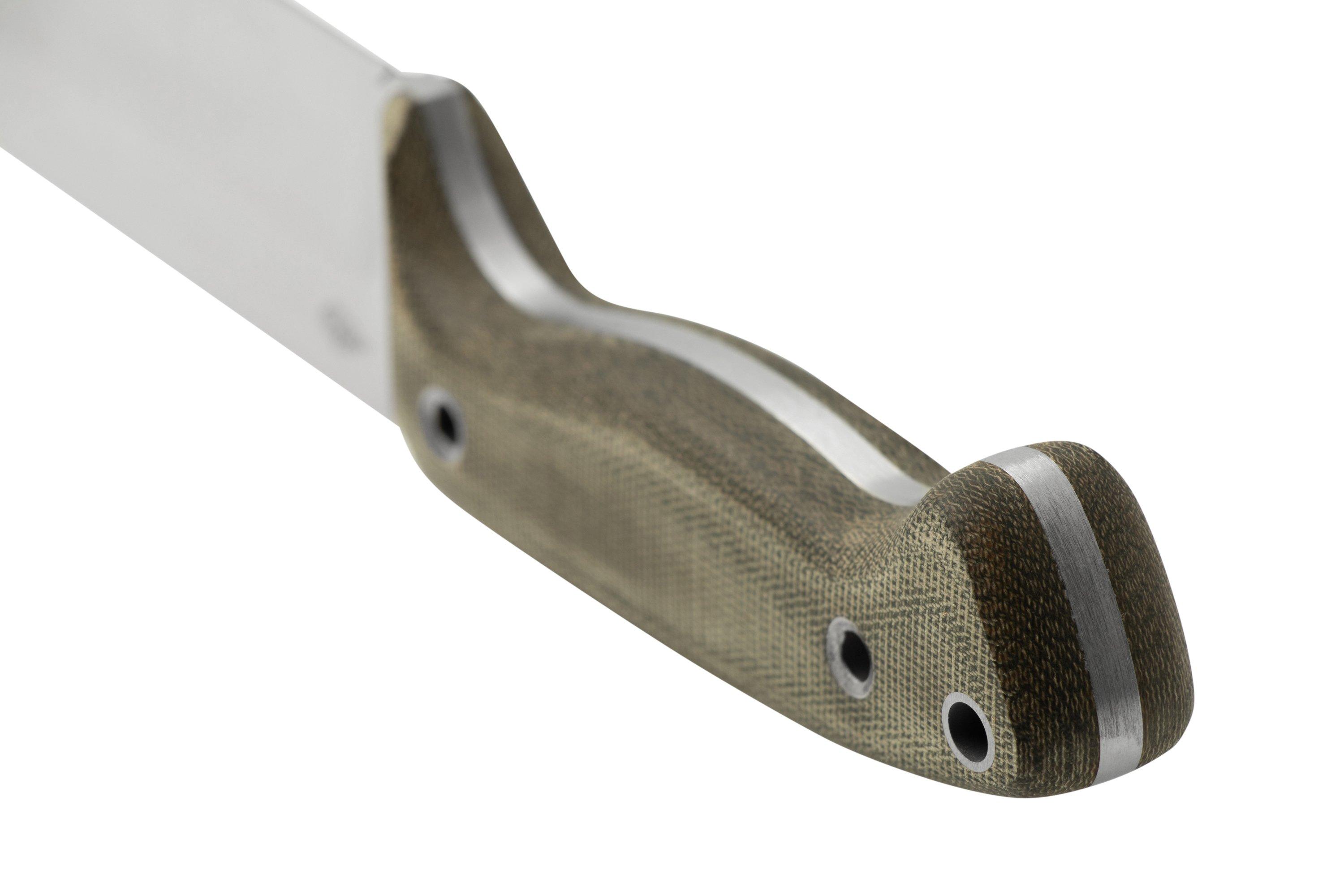 Fox Knives FX-140XL MI Green Canvas Micarta Knivesandtools Exclusive ...