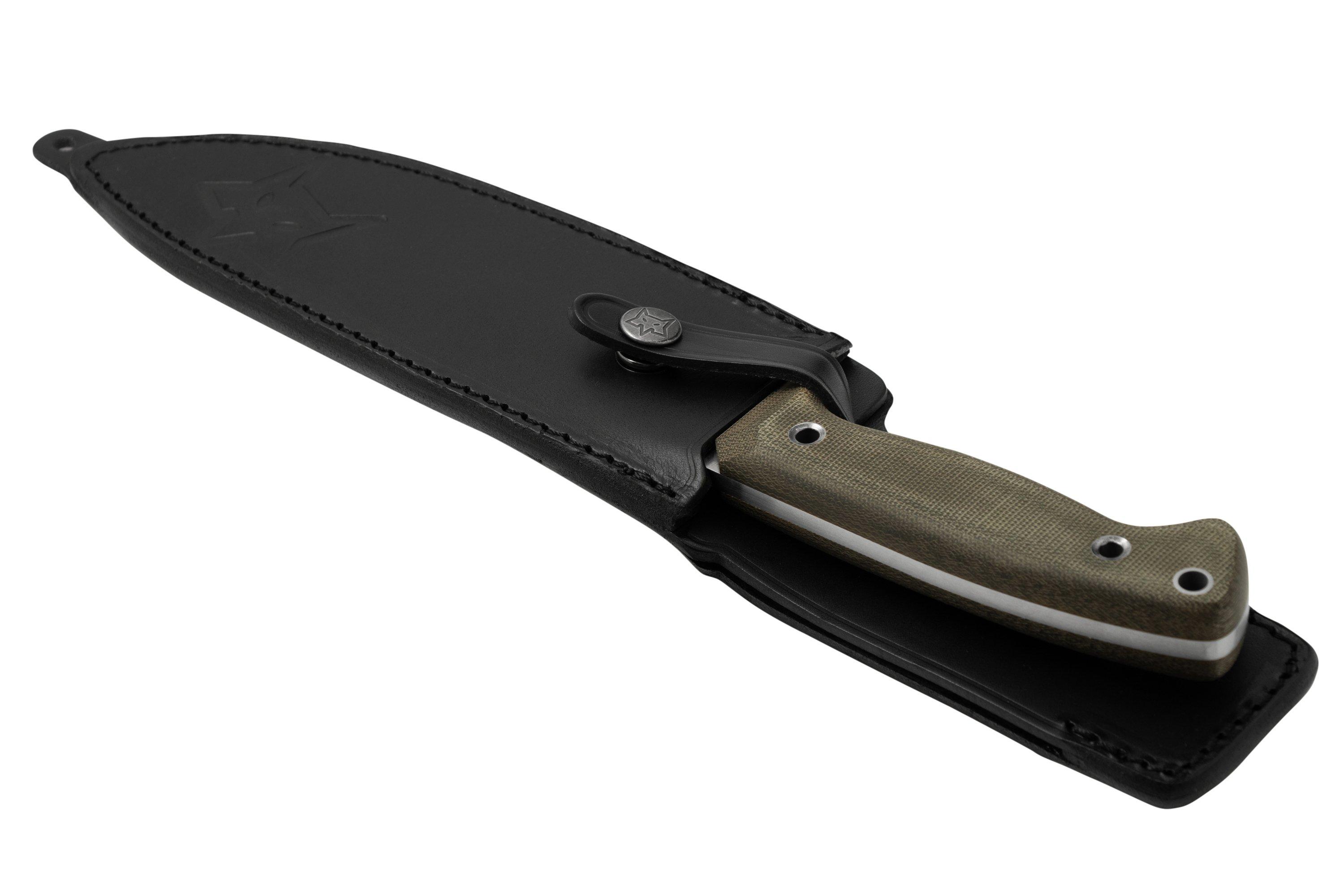 Fox Knives FX-140XL MI Green Canvas Micarta Knivesandtools Exclusive ...
