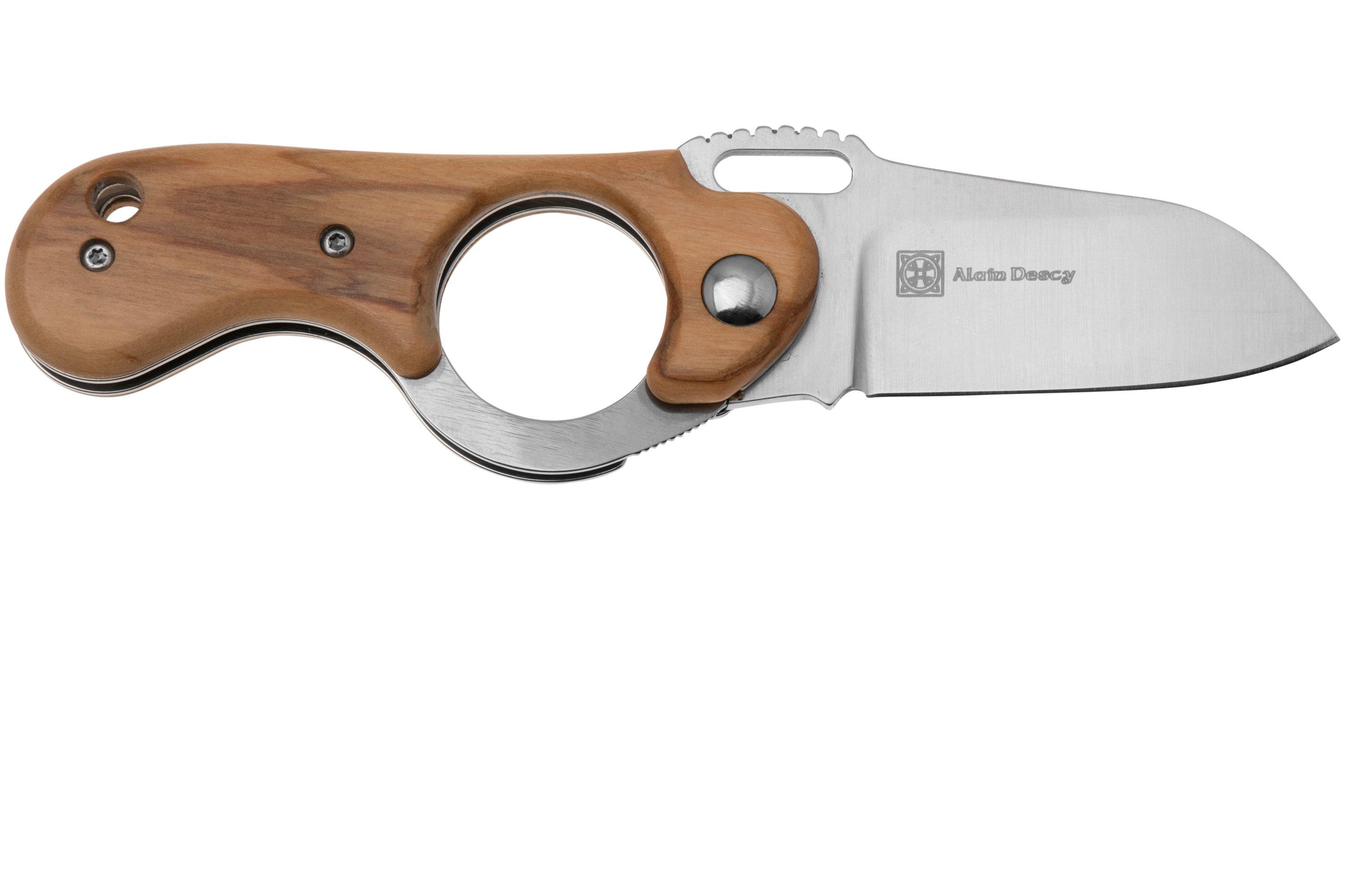 FOX Knives Elite FX-270-OL, Olive Wood coltello da tasca, Alain Descy ...