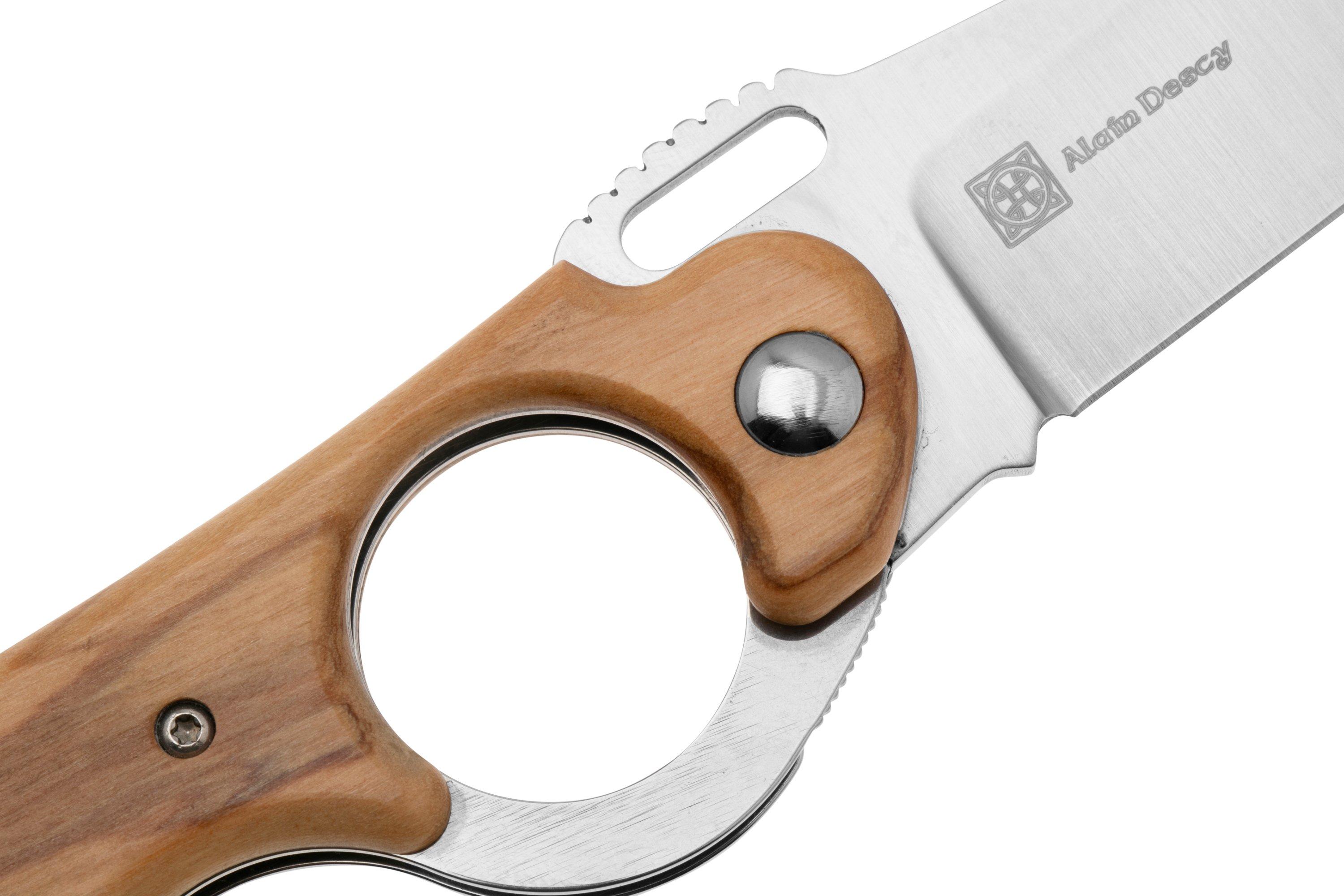 FOX Knives Elite FX-270-OL, Olive Wood pocket knife, Alain Descy design ...