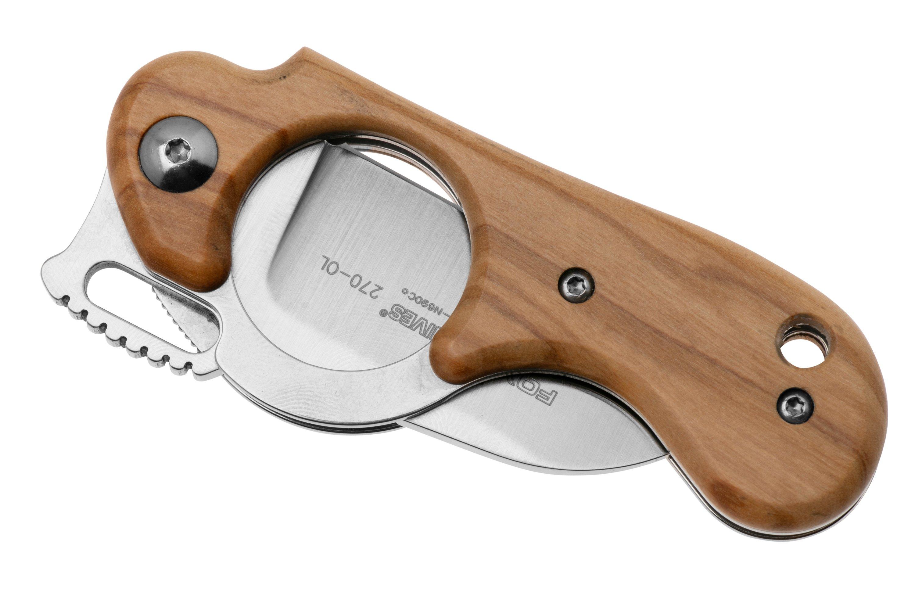 FOX Knives Elite FX-270-OL, Olive Wood coltello da tasca, Alain Descy ...