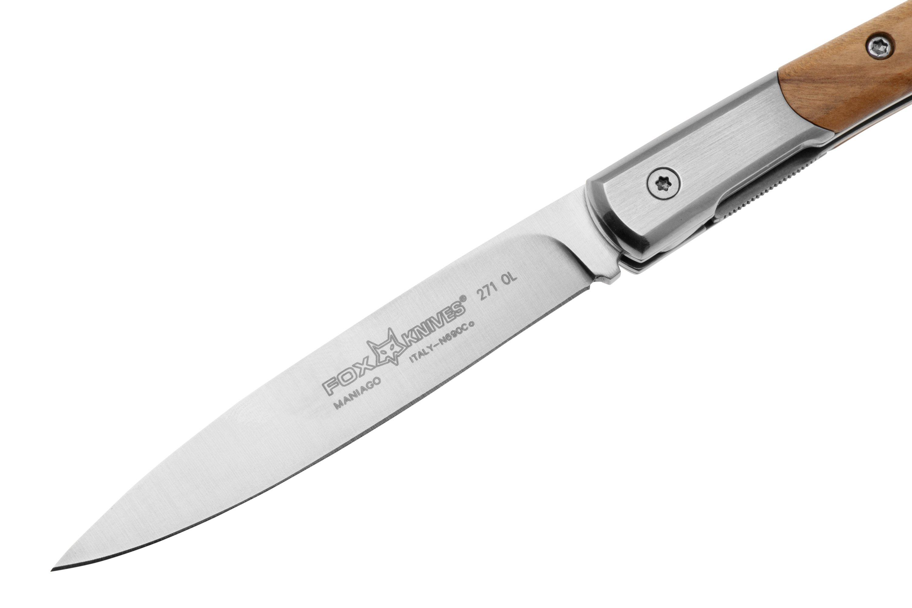 FOX Knives Elite FX-271-OL N690Co, Olive Wood, gentleman's knife | Advantageously shopping at ...