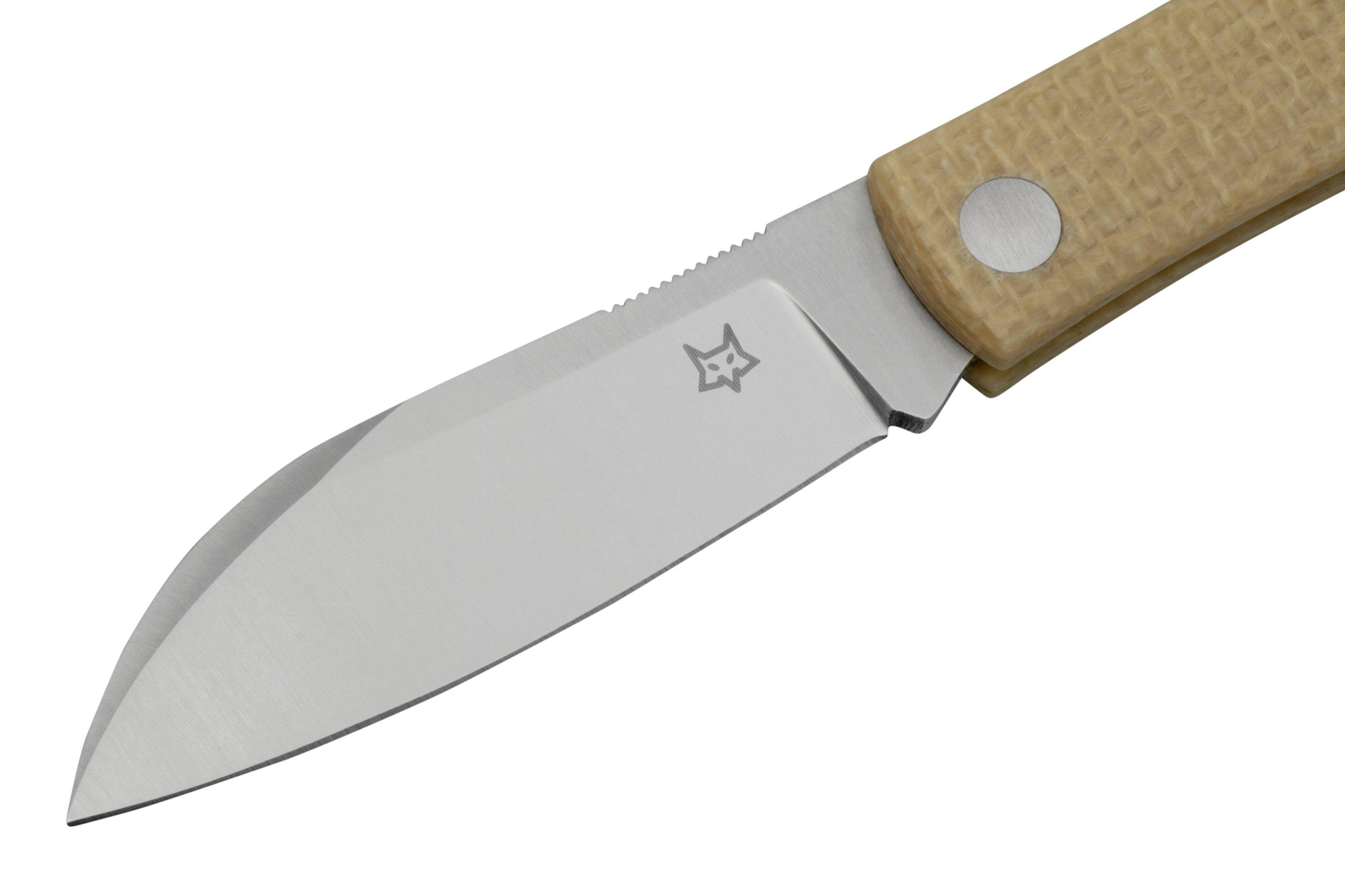 Fox Knives Livri, M390, Natural Jute Micarta, 273MI pocket knife ...