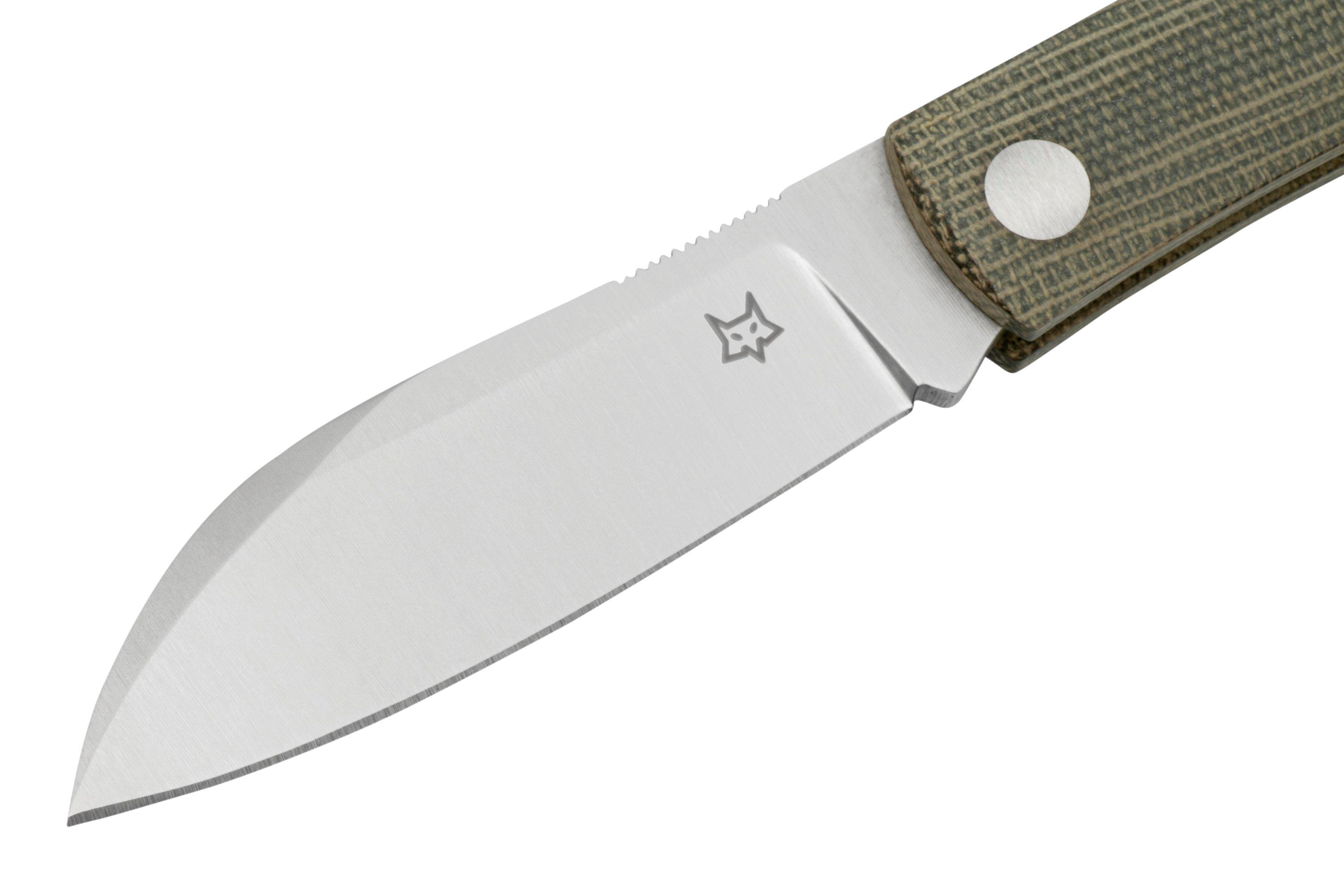 Fox Knives Livri FX-273 Green Canvas Micarta slipjoint pocket knife ...