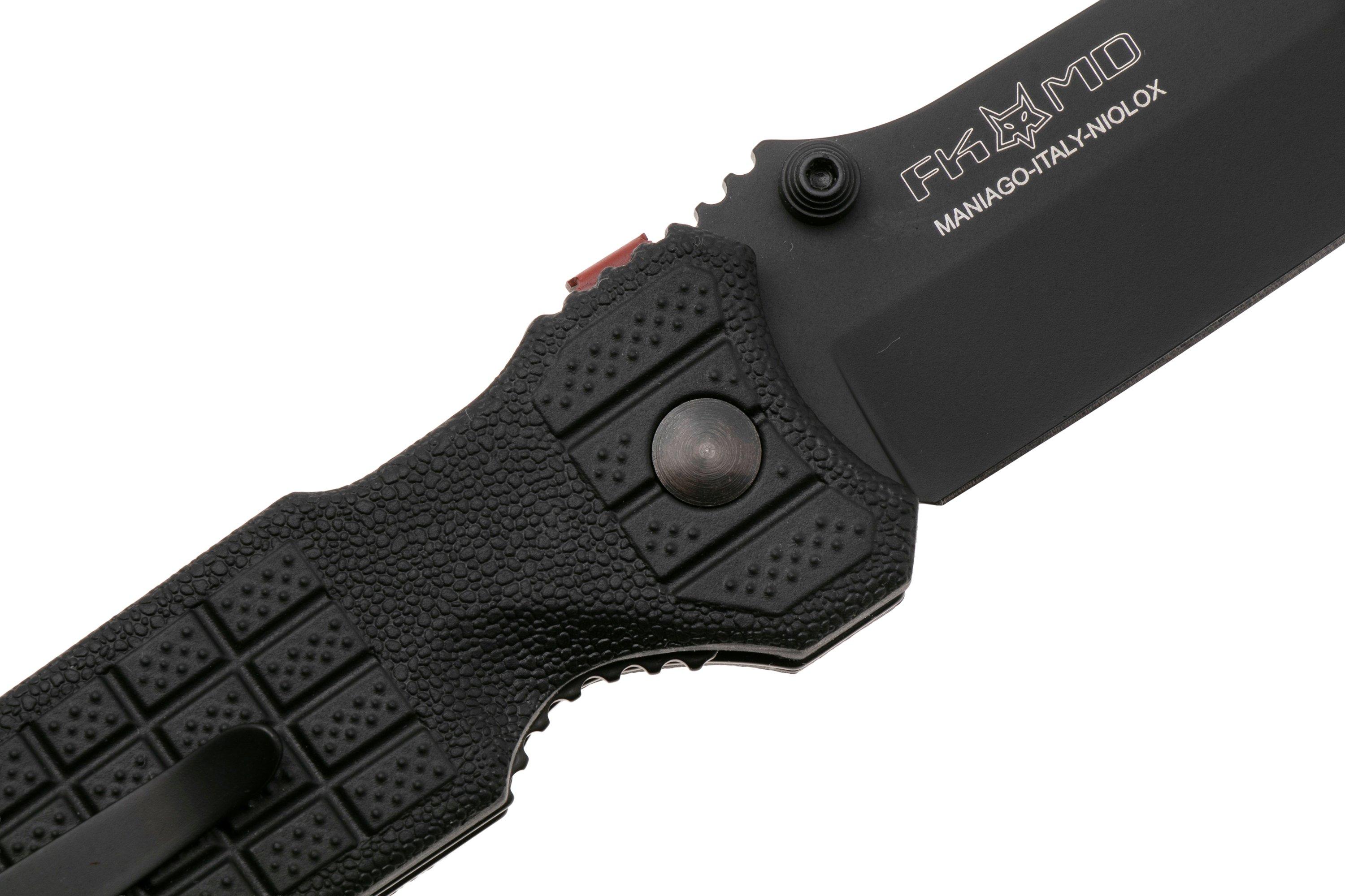 Fox Predator Evolution FX-449-B, Black Niolox, Black FRN, pocket knife ...