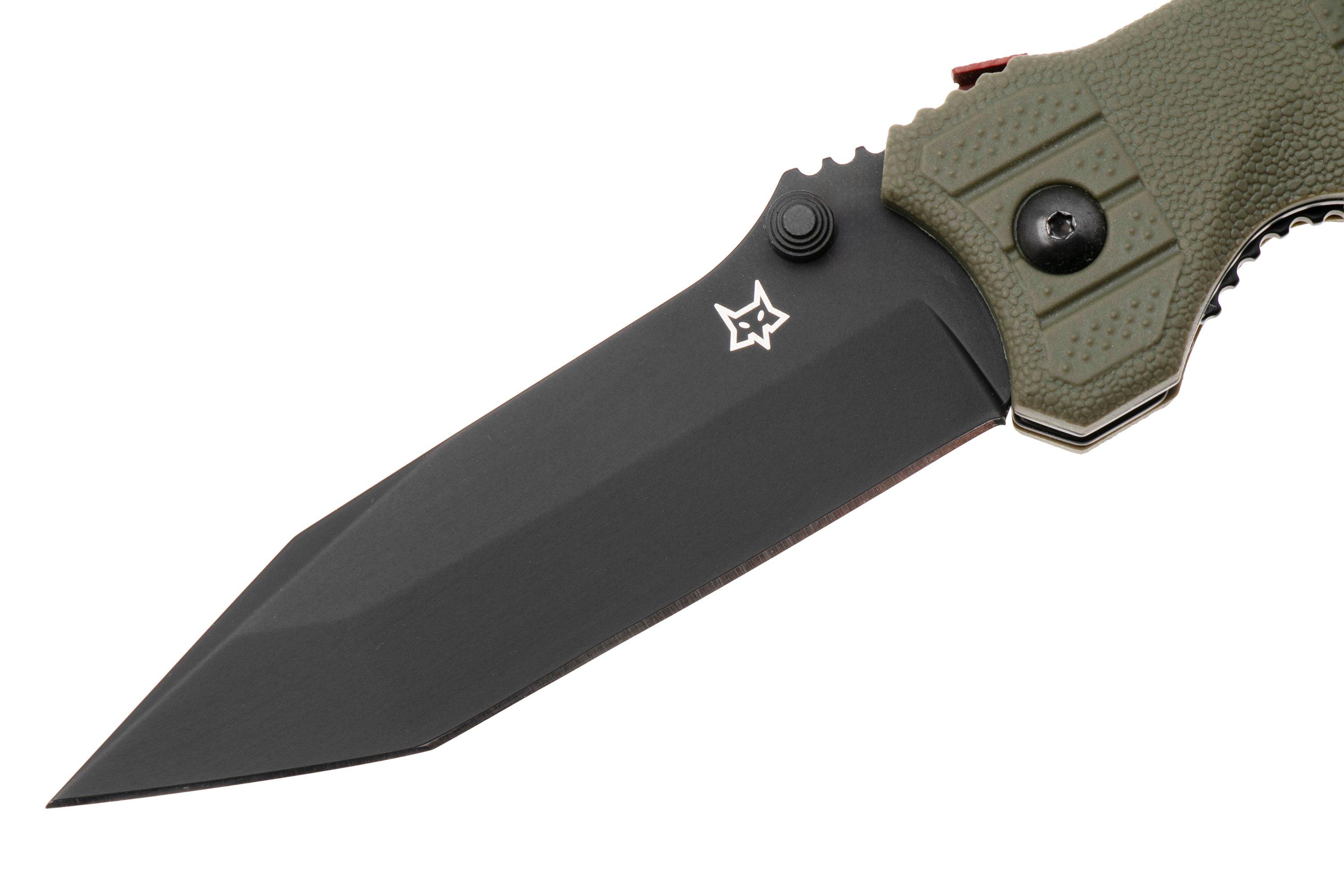 Fox Predator Evolution FX-449 OD, Black Niolox, Green FRN, coltello da ...