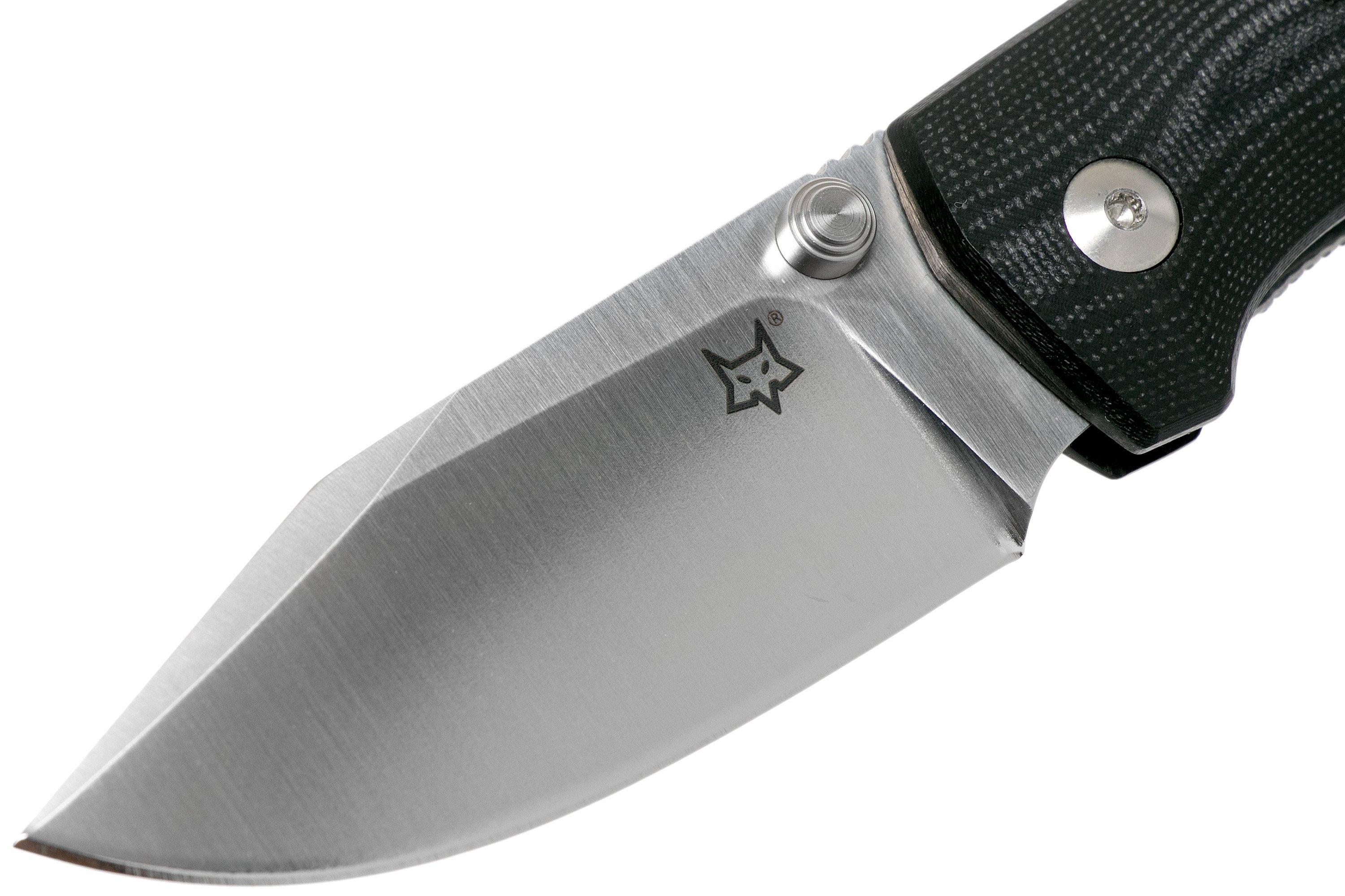 Fox TUR FX-523B, Black pocket knife, Jesper Voxnaes design ...