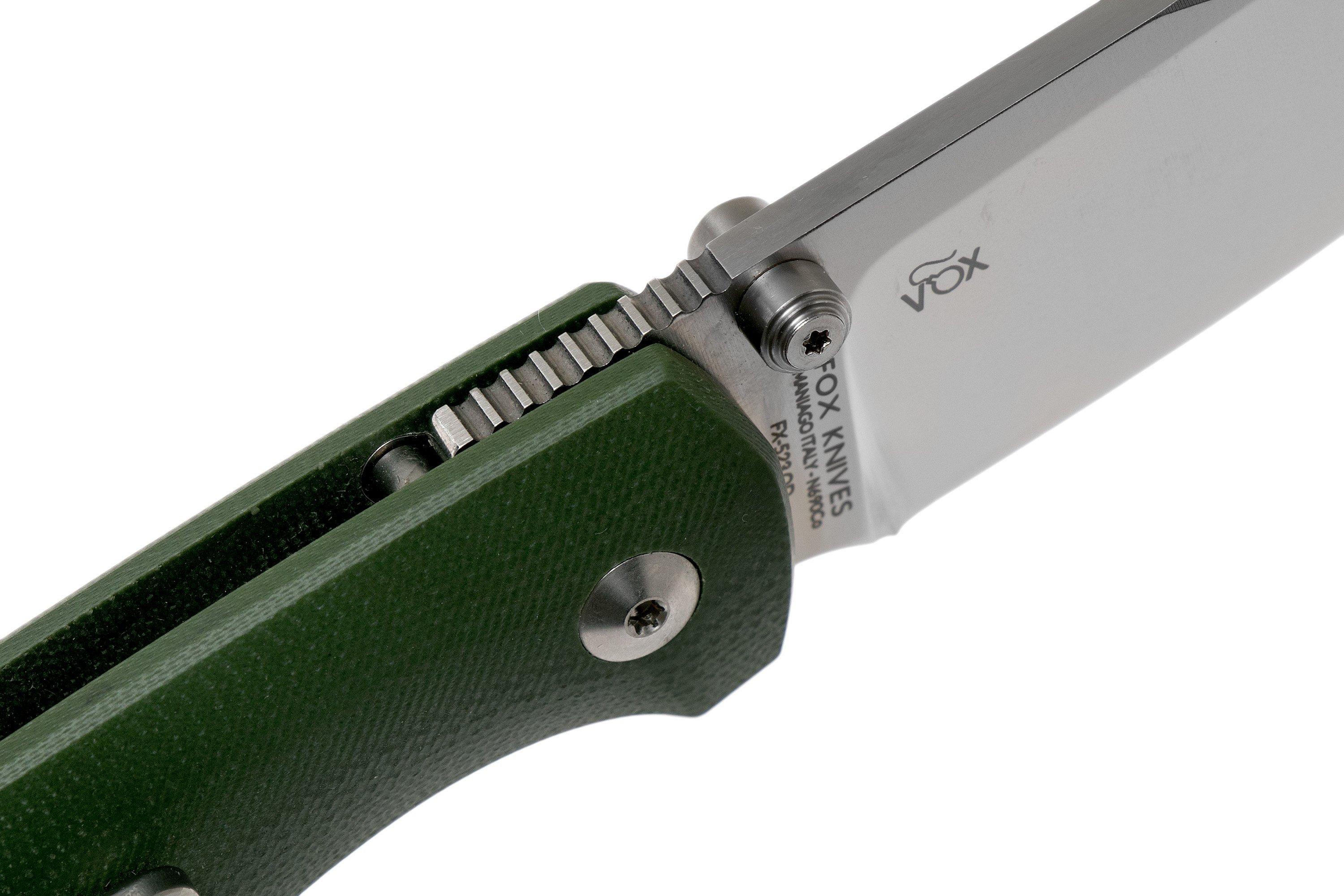 Fox TUR FX-523OD, OD Green pocket knife, Jesper Voxnaes design ...