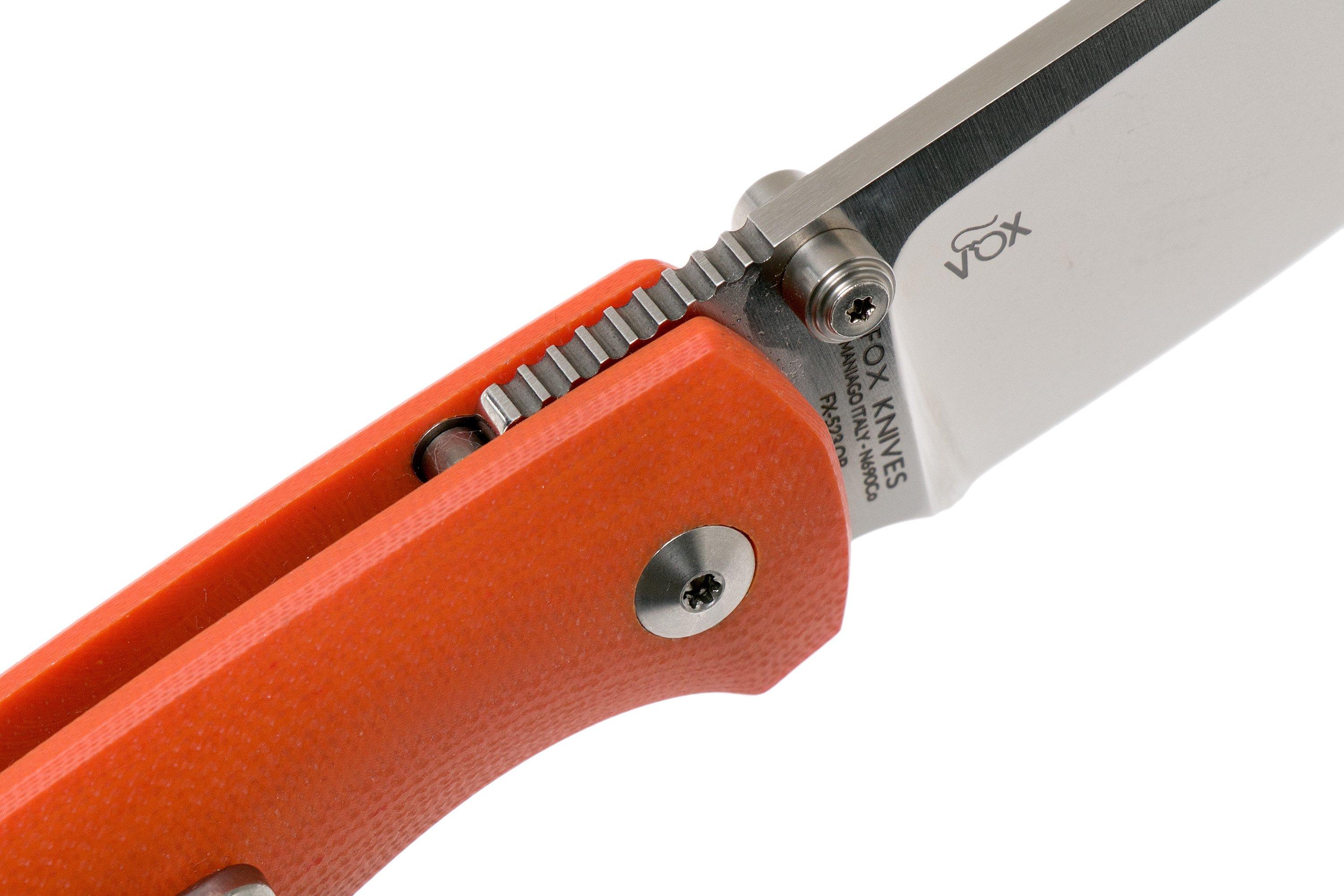 Fox TUR FX-523OR, Orange pocket knife, Jesper Voxnaes design ...