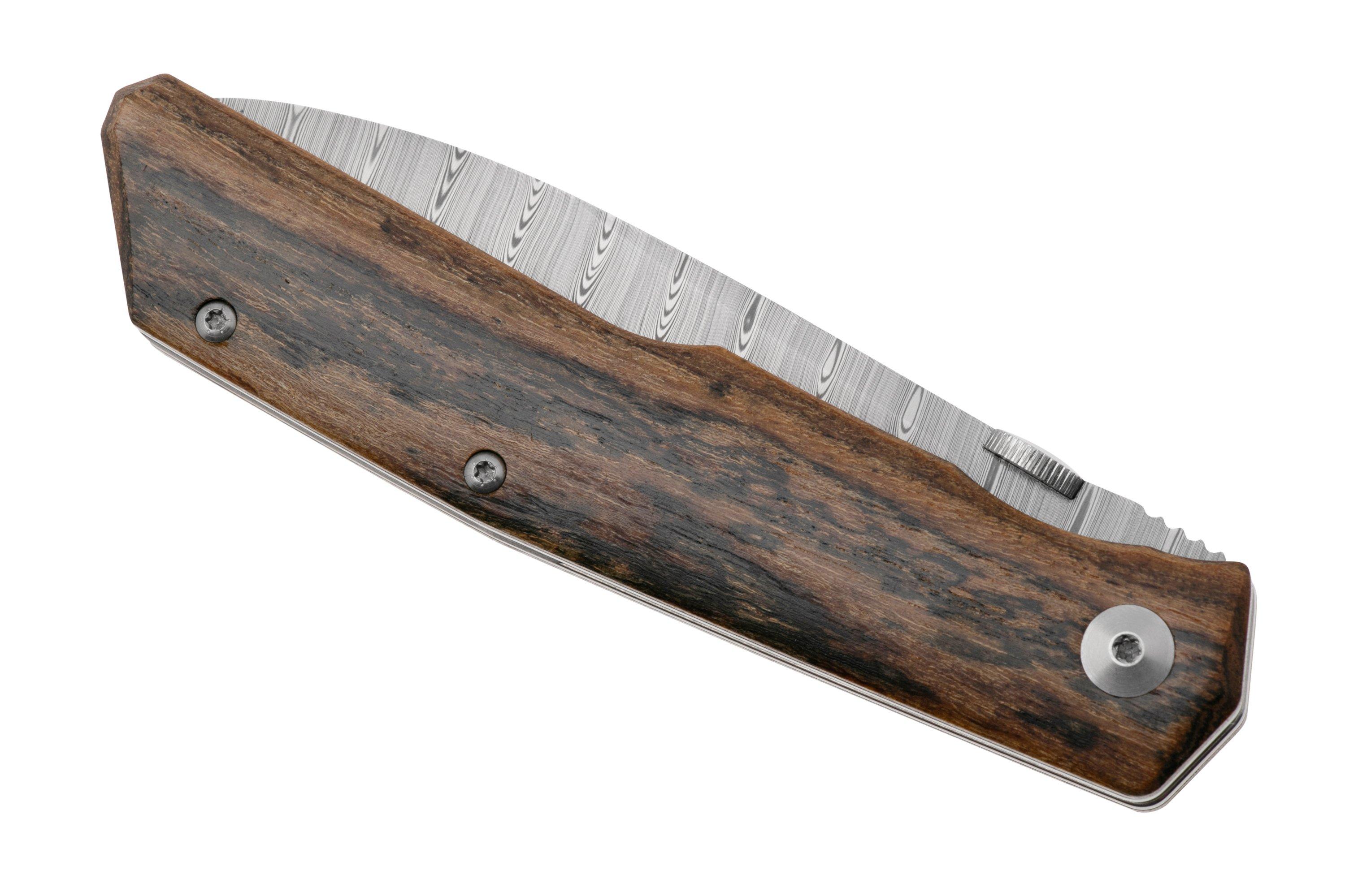 FOX Knives FX-525-DB Damasteel Super Dense Twist Damascus, Bocote ...