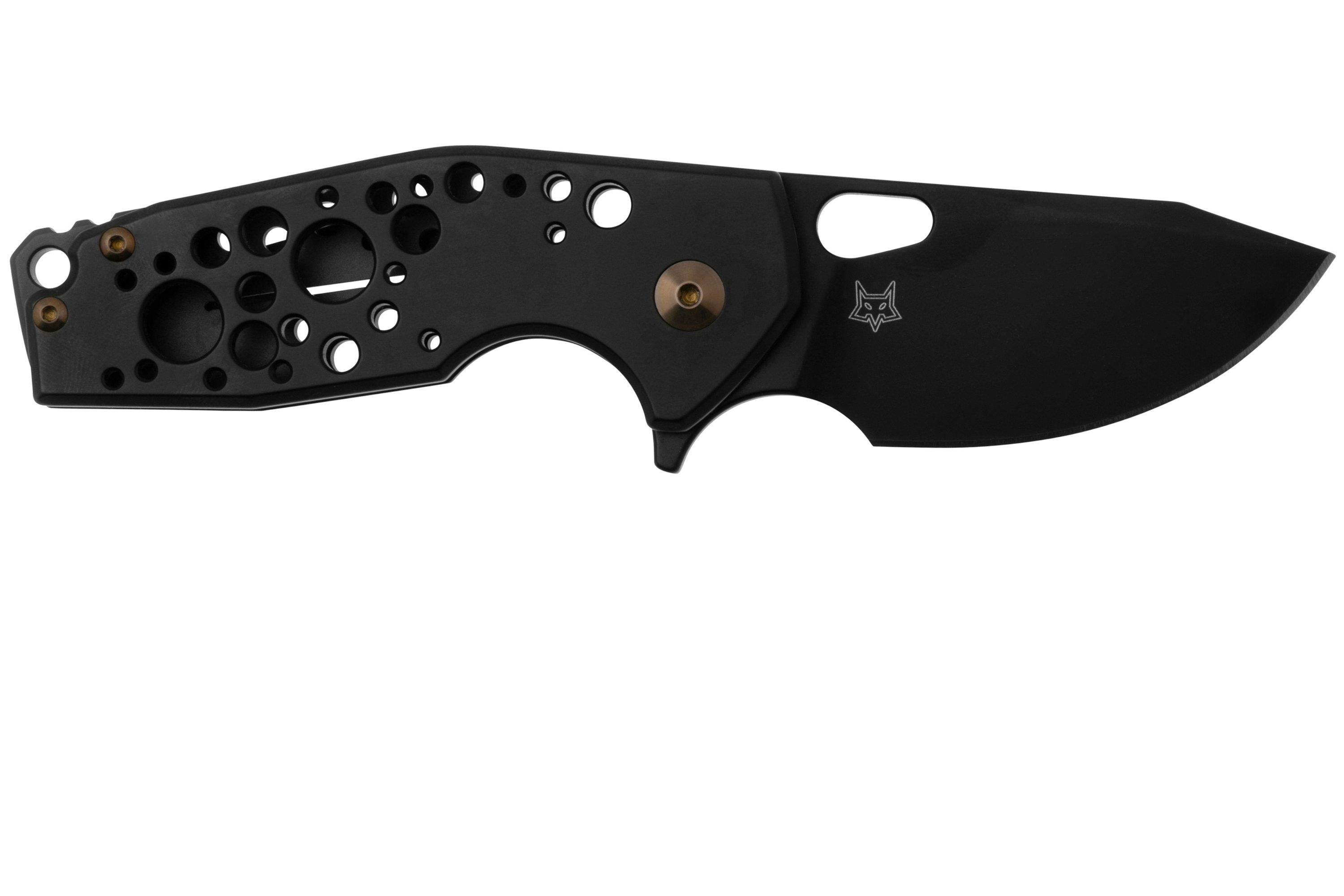 FOX Knives Suru FX-526 SX TIBR M390 Black PVD, Black PVD Titanium Left ...