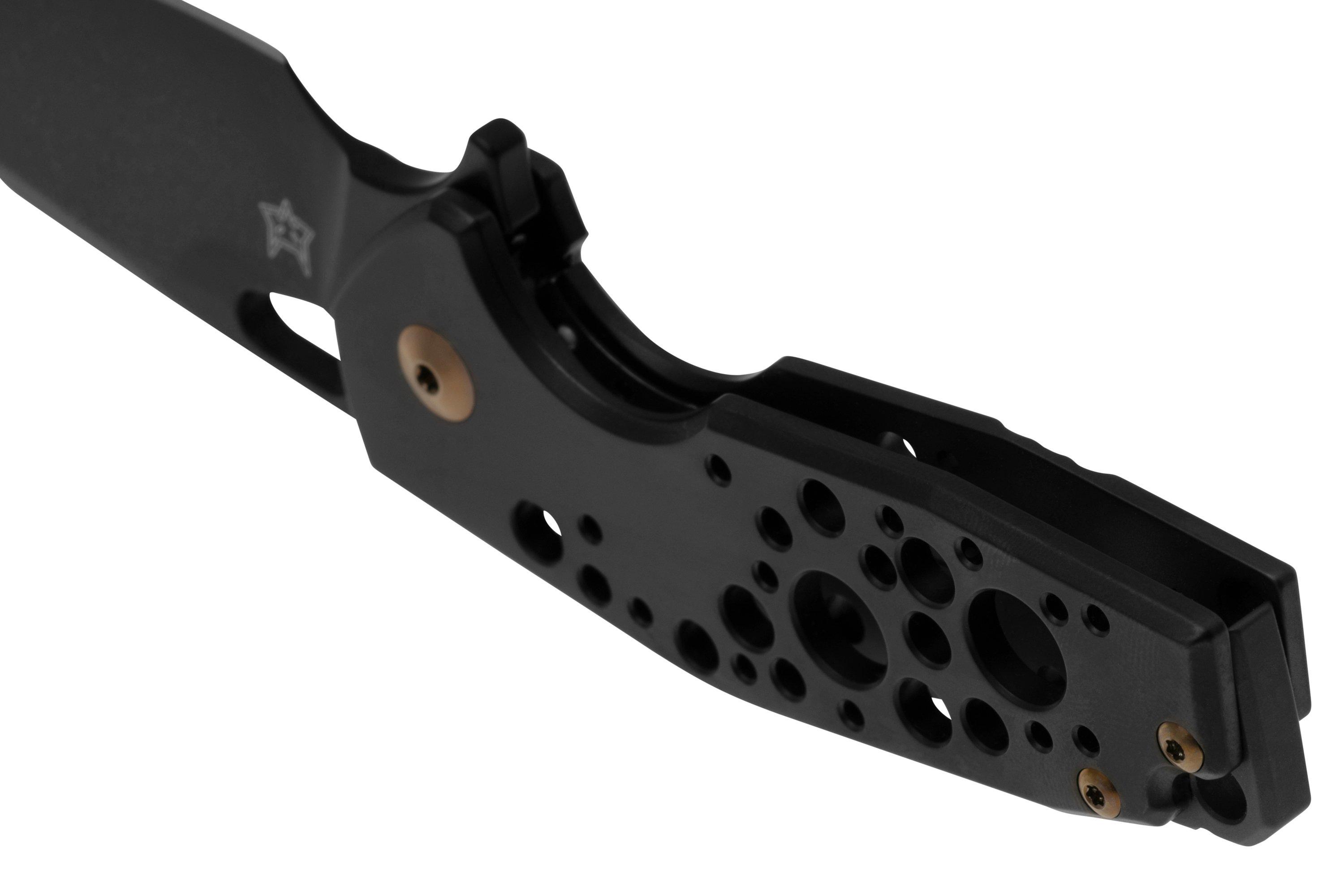 FOX Knives Suru FX-526 SX TIBR M390 Black PVD, Black PVD Titanium Left ...