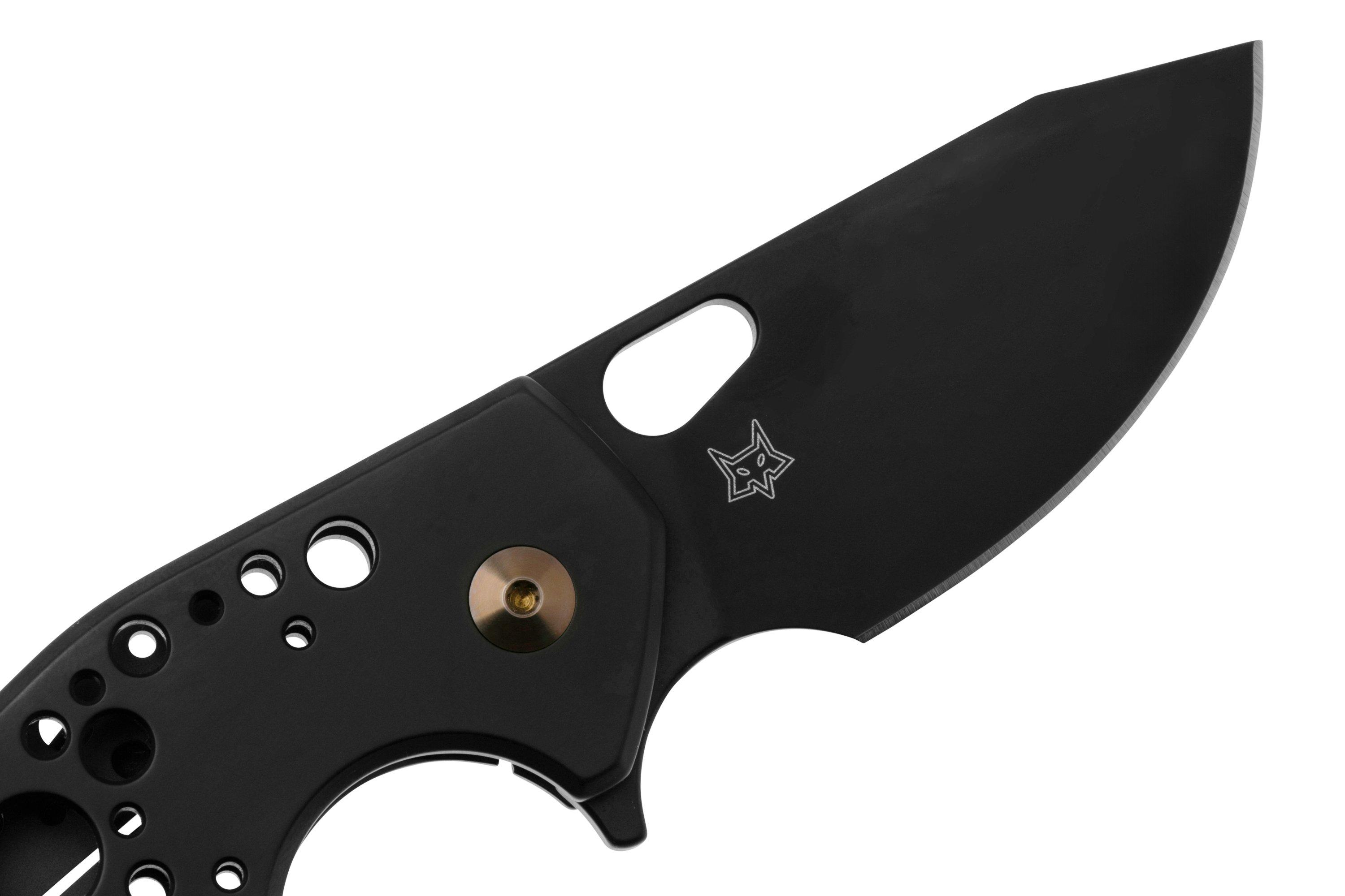 FOX Knives Suru FX-526 SX TIBR M390 Black PVD, Black PVD Titanium Left ...