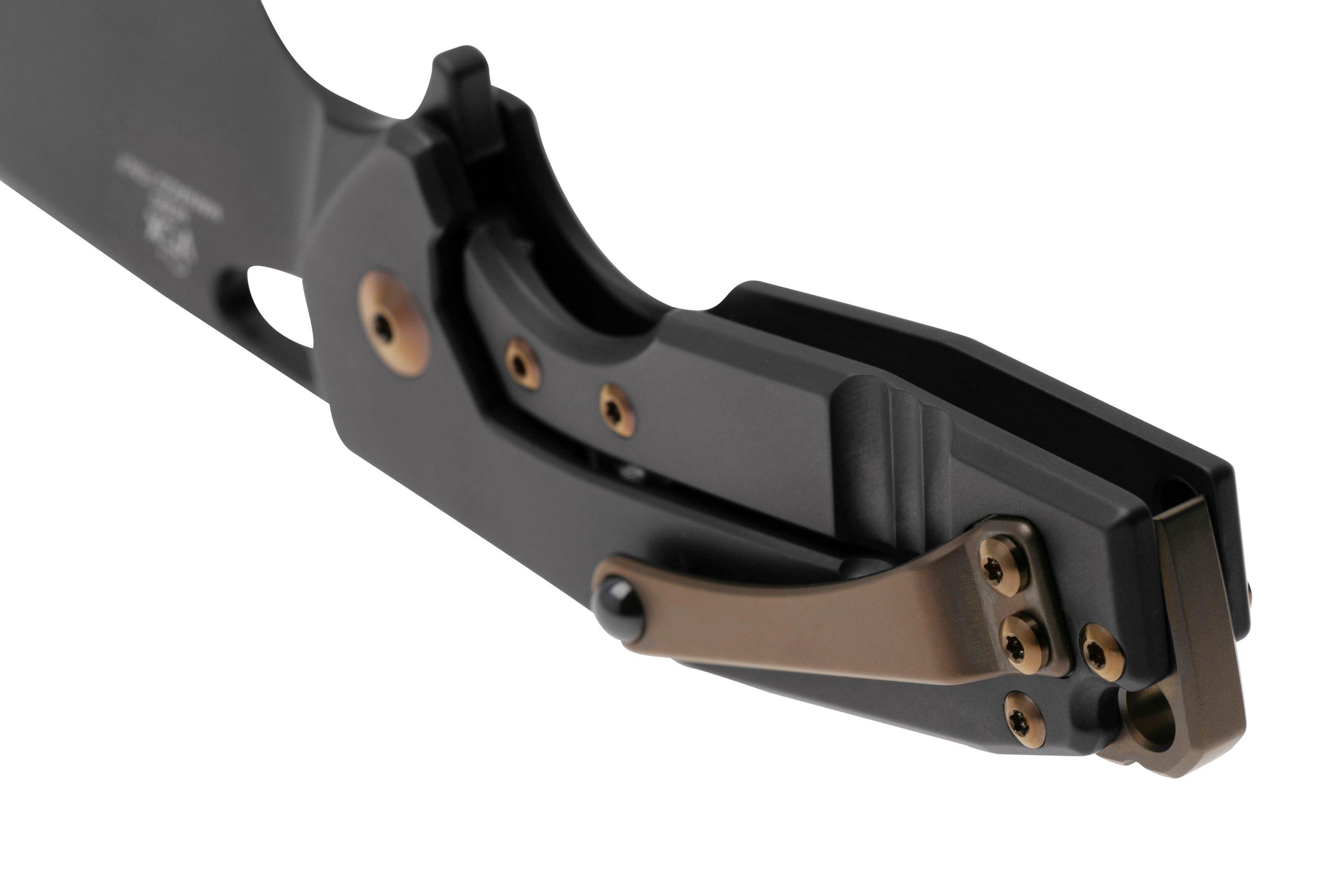 FOX Knives Suru FX-526-TIBB, M390 Black PVD, Titanium Black PVD, pocket ...