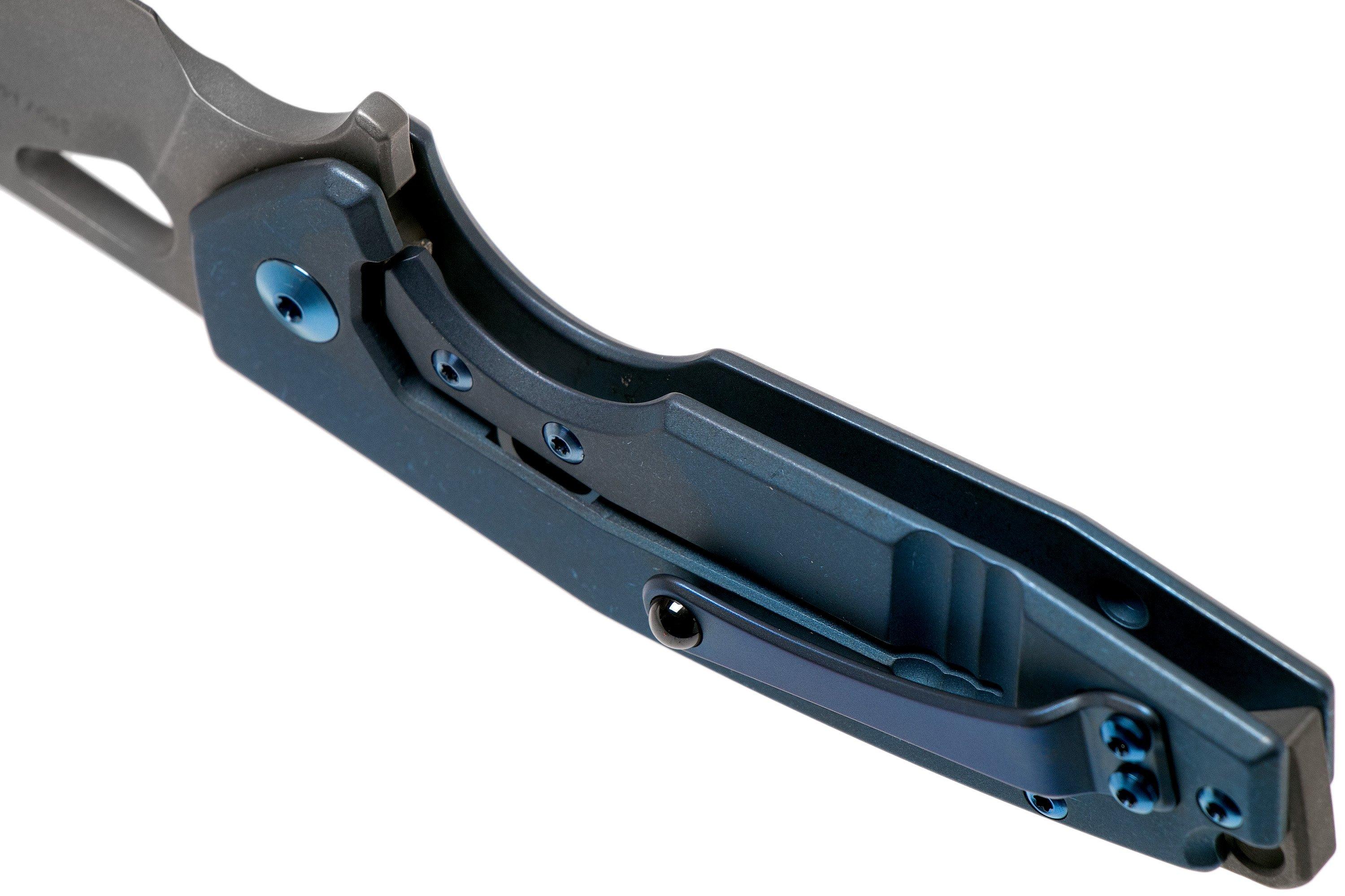 Fox Yaru FX-527TI Stonewashed Blue Titanium zakmes, Jesper Voxnaes ...