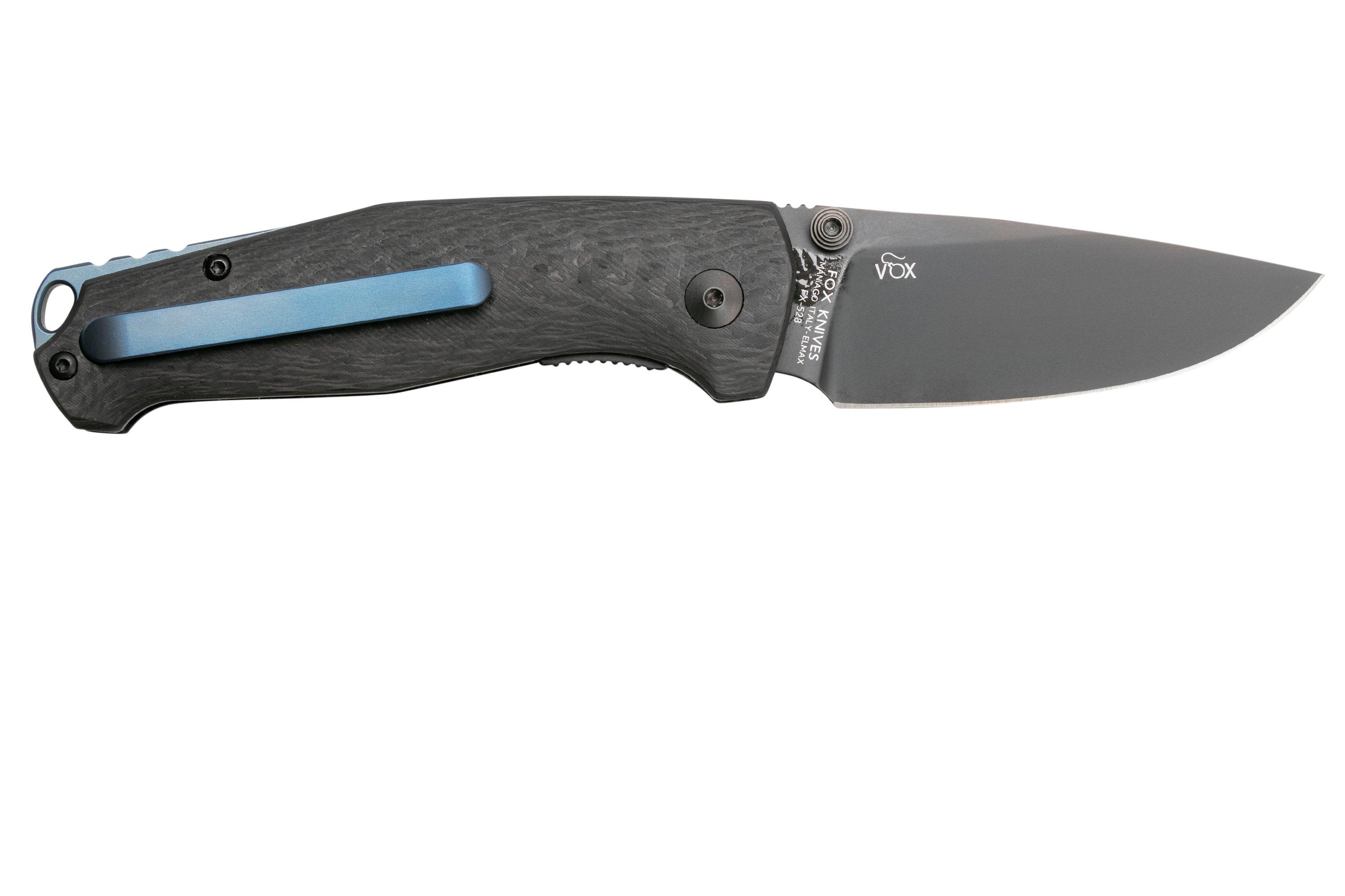 Fox TUR FX-528B black pocket knife, Jesper Voxnaes design ...