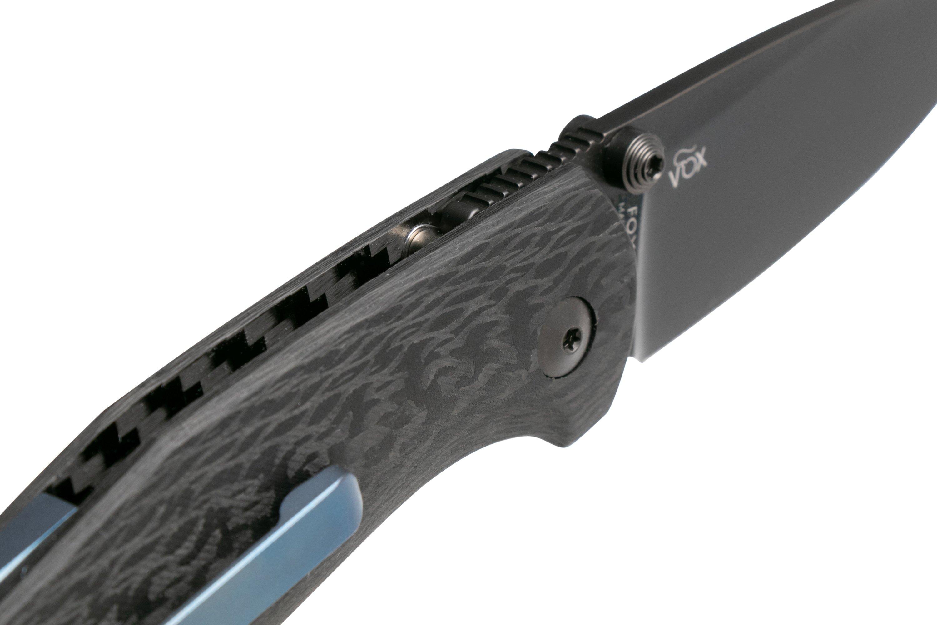 Fox TUR FX-528B black pocket knife, Jesper Voxnaes design ...