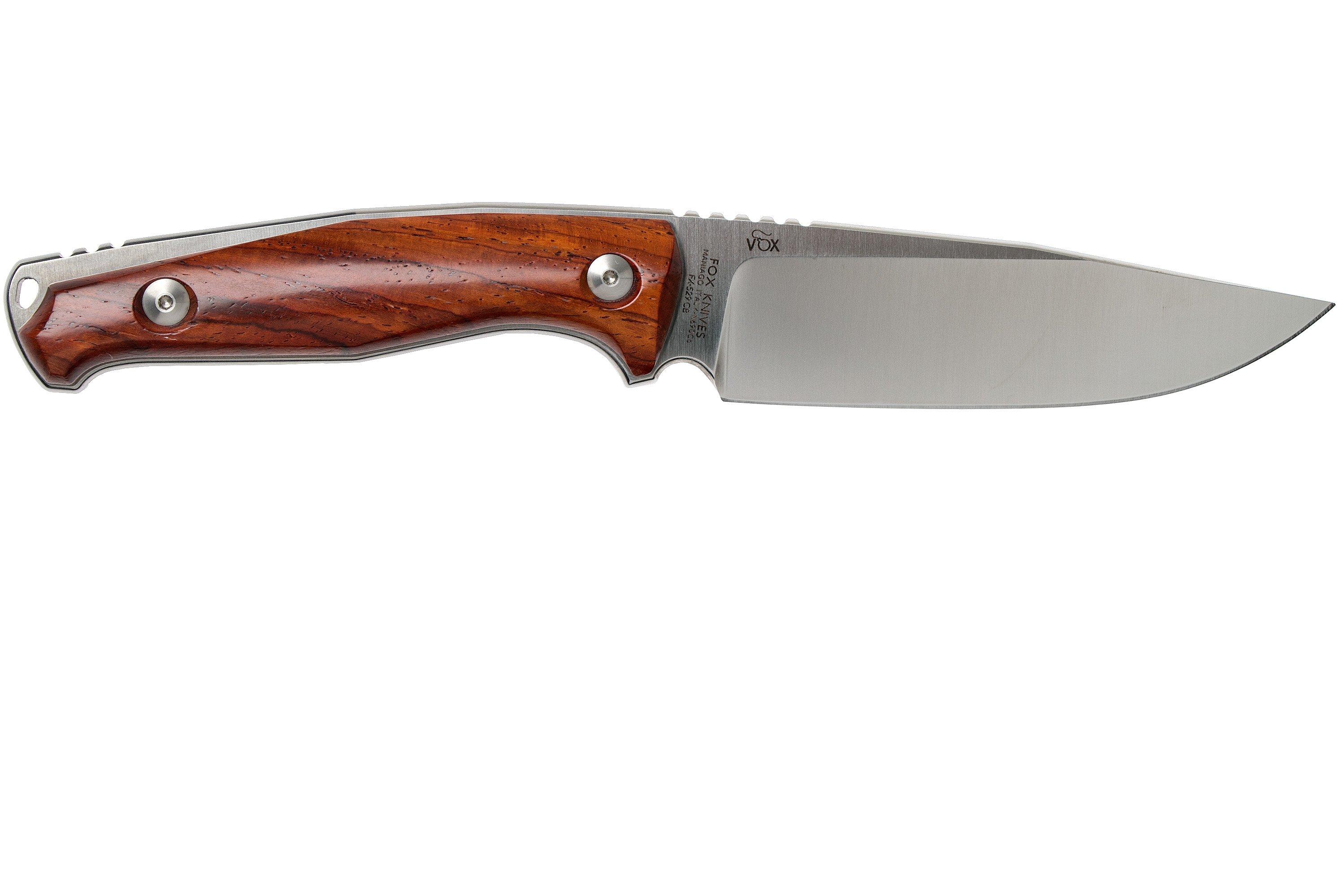 Fox TUR FX-529CB Cocobolo fixed knife, Jesper Voxnaes design ...